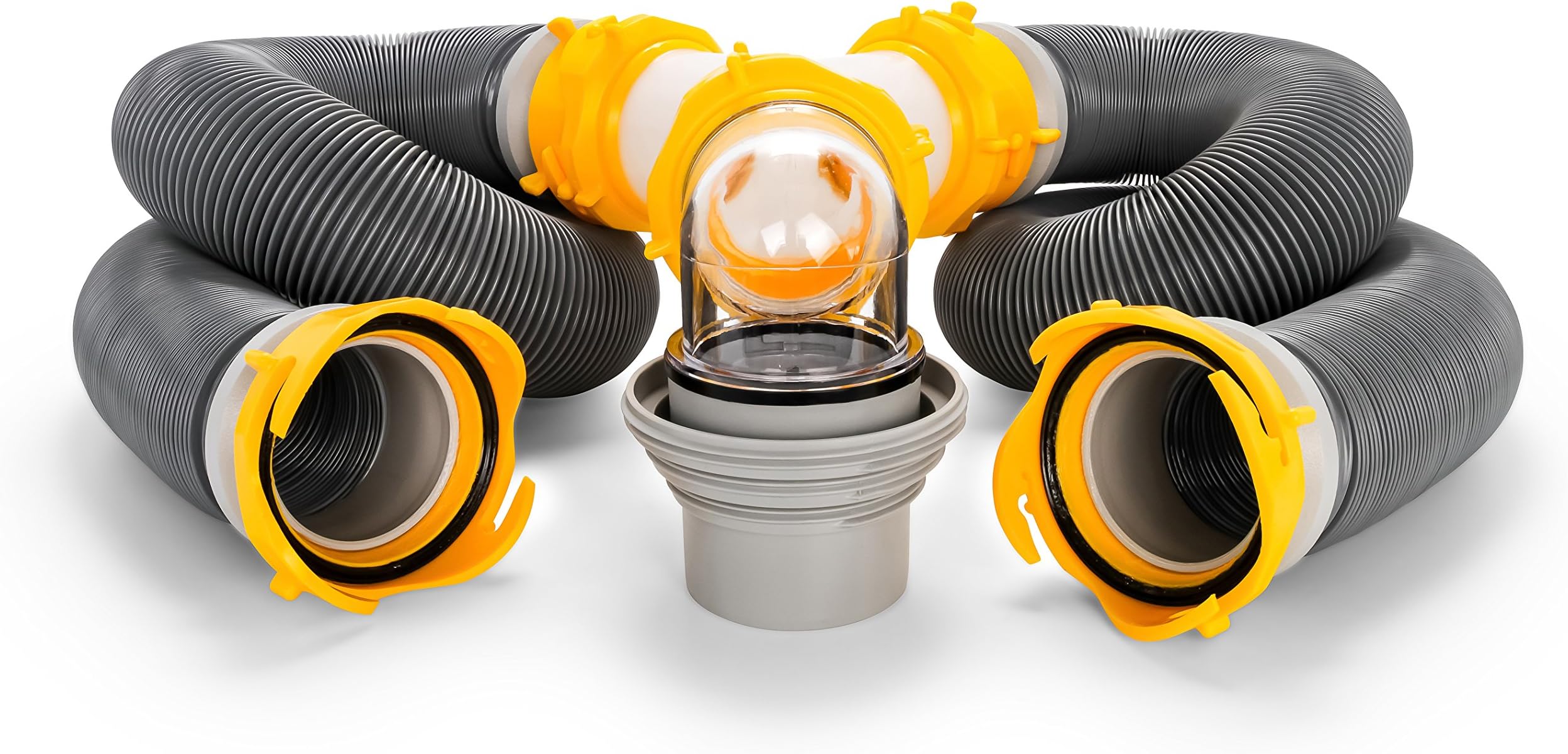 Camco 39666 Deluxe 20' Sewer Hose Kit with Swivel Fittings and Wye ...