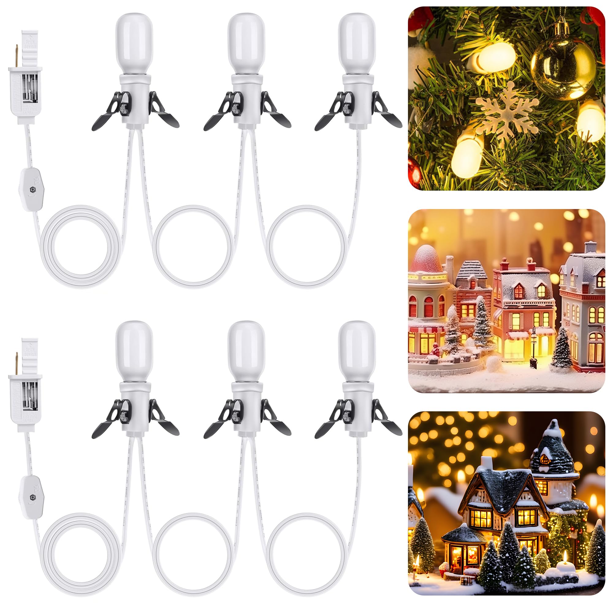 Leelosp Accessory Cord with 3 LED Light, 8 Ft Halloween Christmas ...