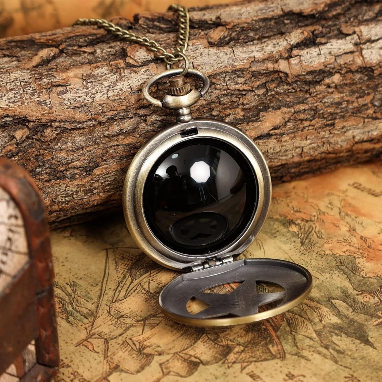 Amazon.com: Mini Obsidian Scrying Mirror 1pc - Etched Silver Finish ...