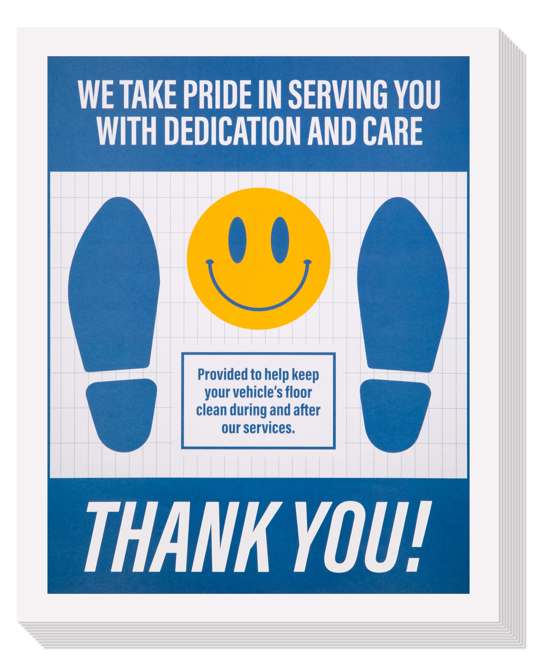 Amazon.com: Car Paper Floor Mats 50ct | White Disposable Floor ...