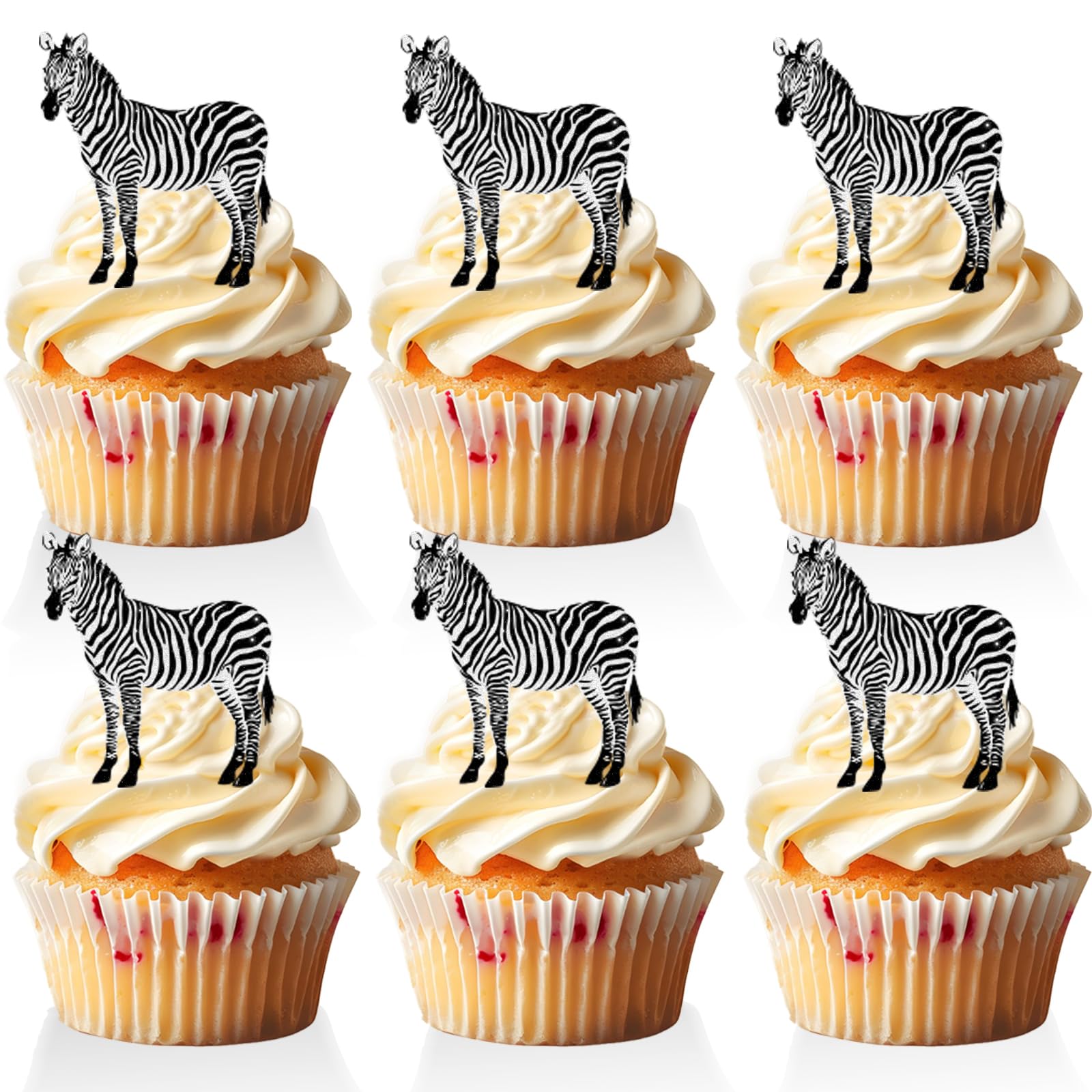 Cut Out Zebra Print Cupcake Holder