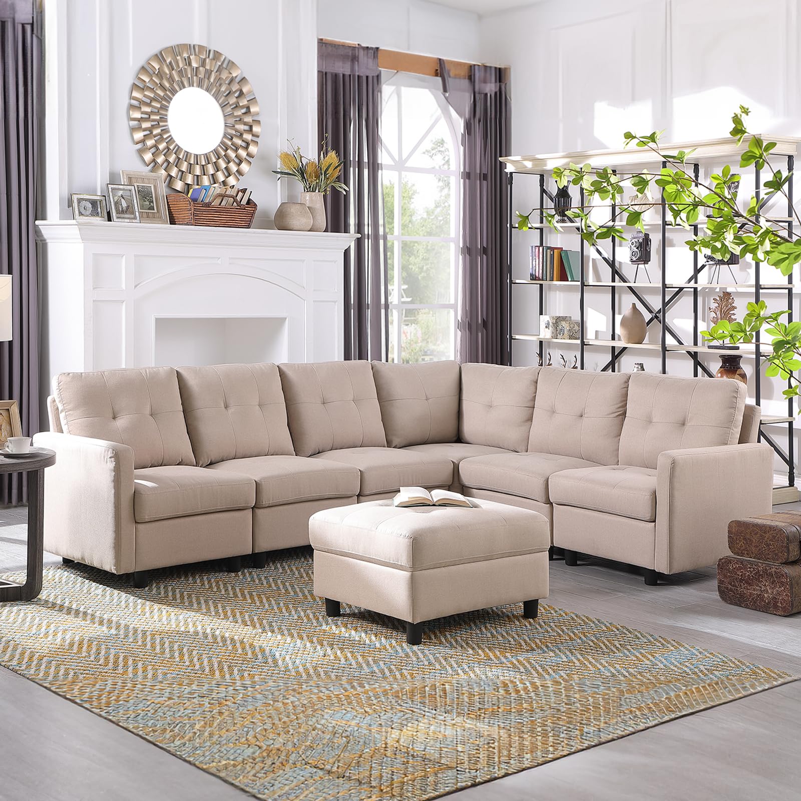 (incomplete box 2 of 7) DAZONE Sectional Couch Sofa, Modular Sectional ...