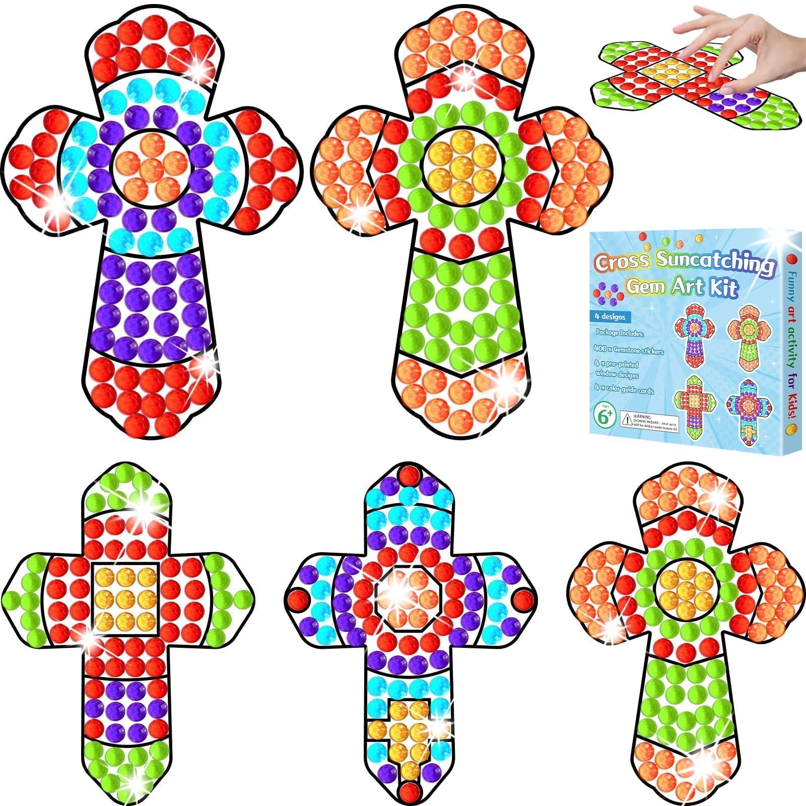 Amazon.com: Easter Nativity Cross DIY Craft Kits Religious Christian ...