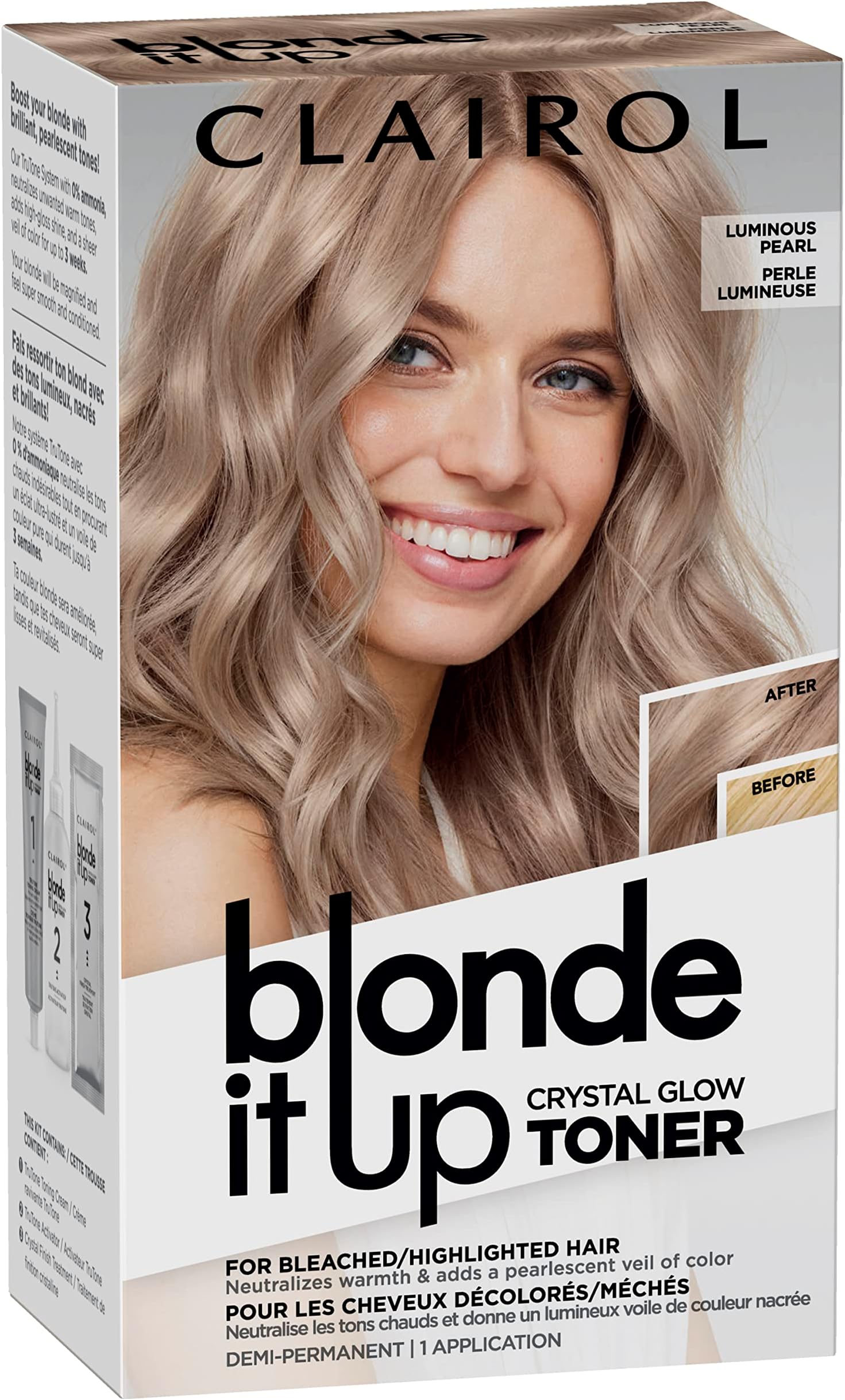 Amazon.com : Clairol Blonde It Up Crystal Glow Toners Demi-Permanent ...