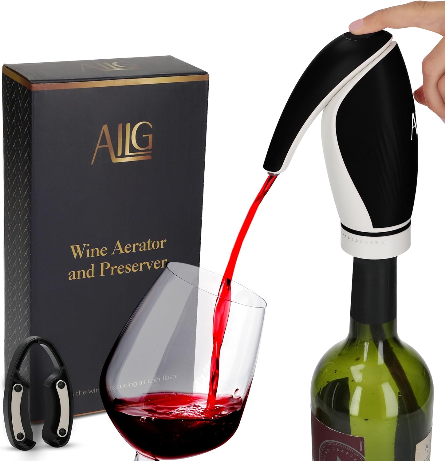 5-in-1 Automatic Wine Dispenser Electric Wine Aerator, Dispenser ...