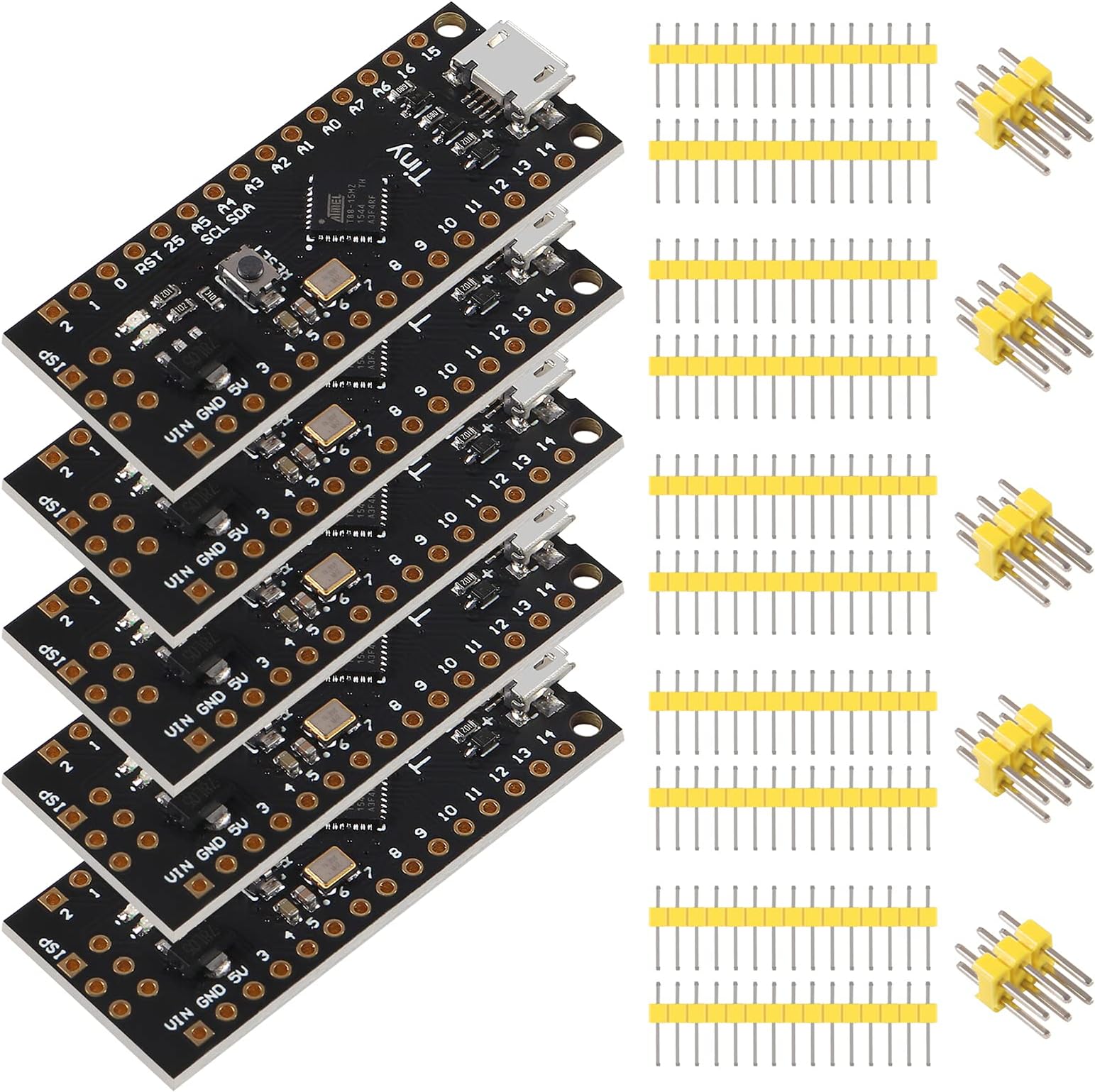Amazon.com: AITRIP 5pcs MH-Tiny ATTINY88 Micro Development Board 16Mhz ...