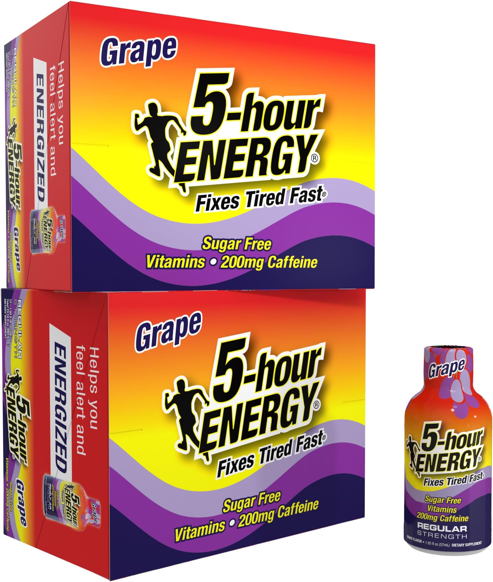 Amazon.com : 5-hour ENERGY Shots Extra Strength, Berry Flavor | 1.93 oz ...