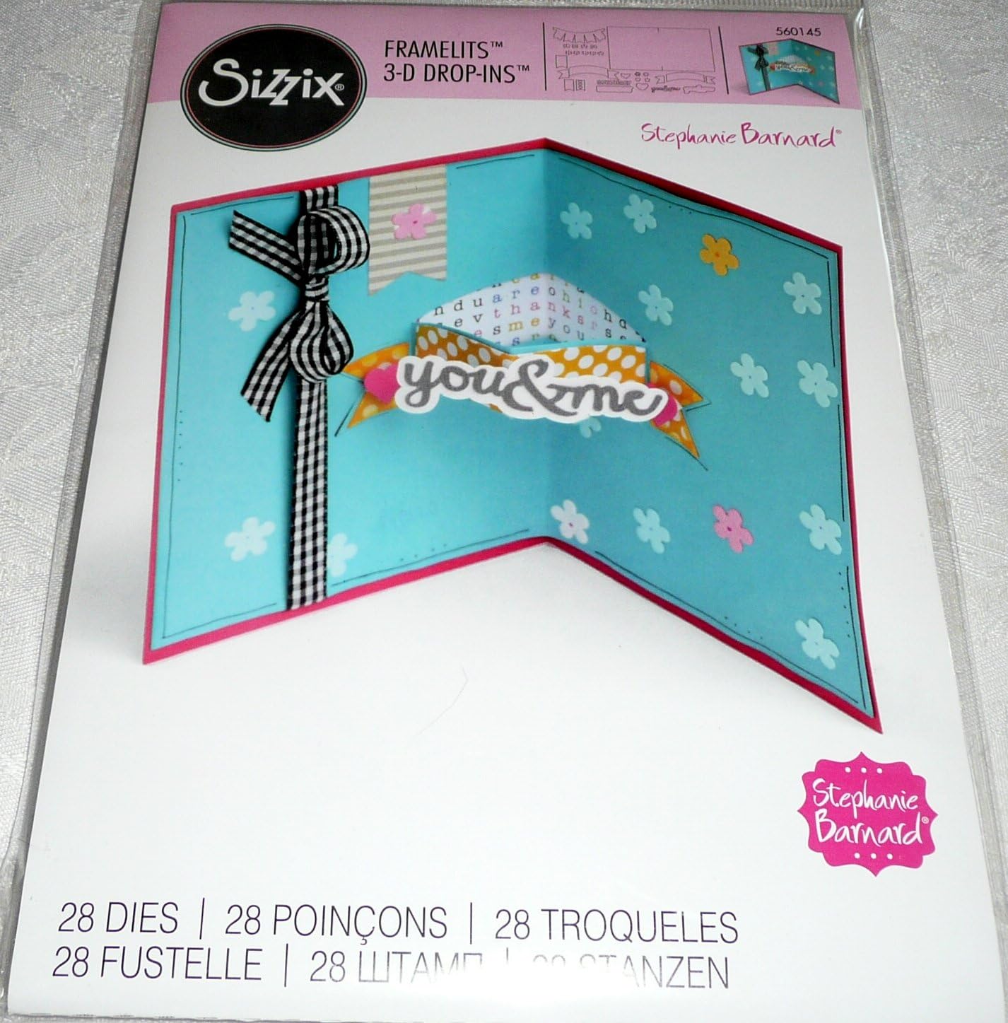 Sizzix Framelits Die Set 28PK - Card w/Banners 3-D Drop-ins 660145 ...