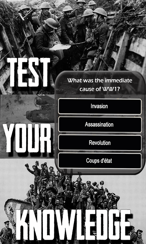 WW1 Quiz - Test Your World War 1 History Knowledge:Amazon.com:Appstore ...
