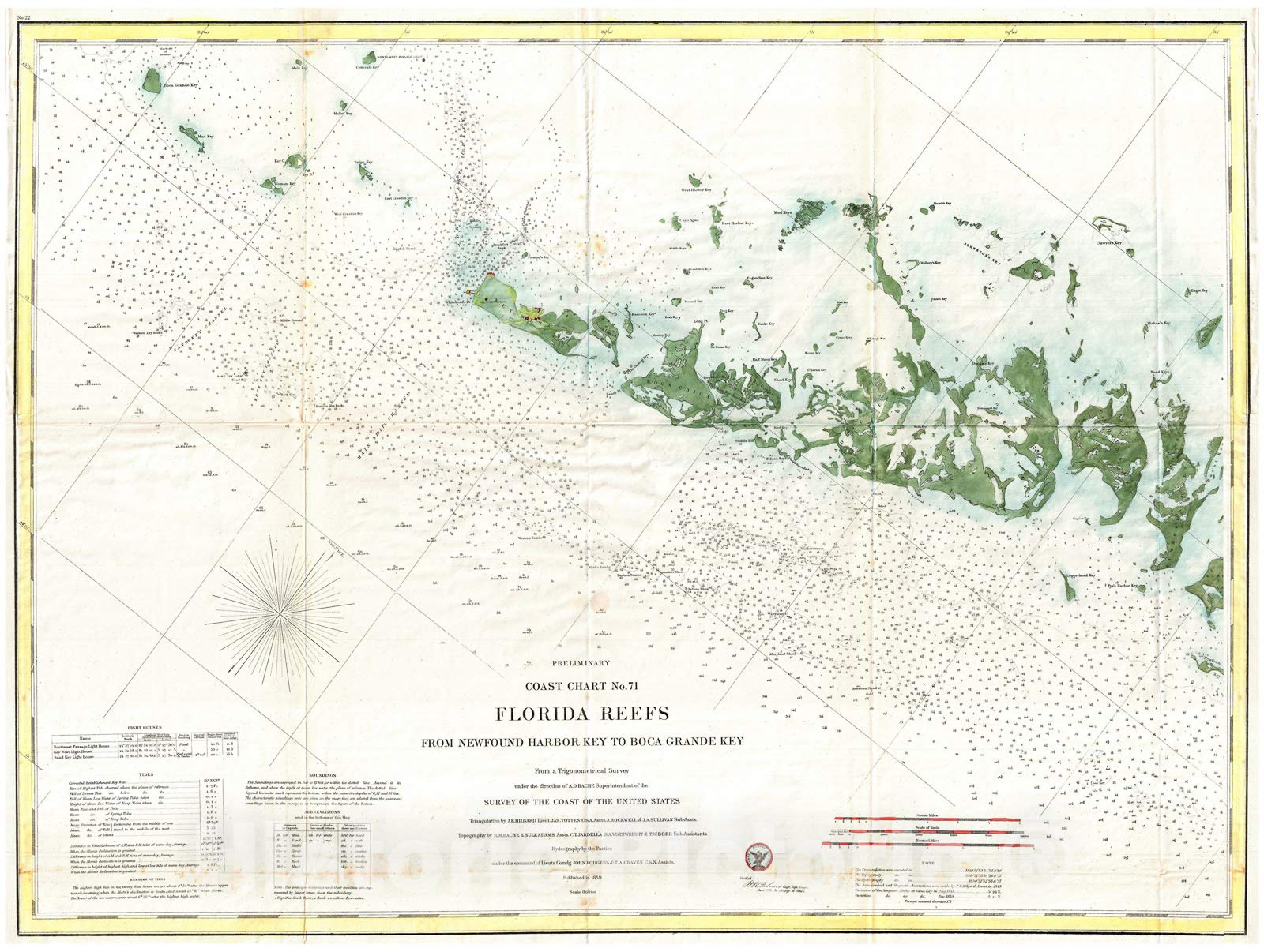 Vintage Nautical Chart