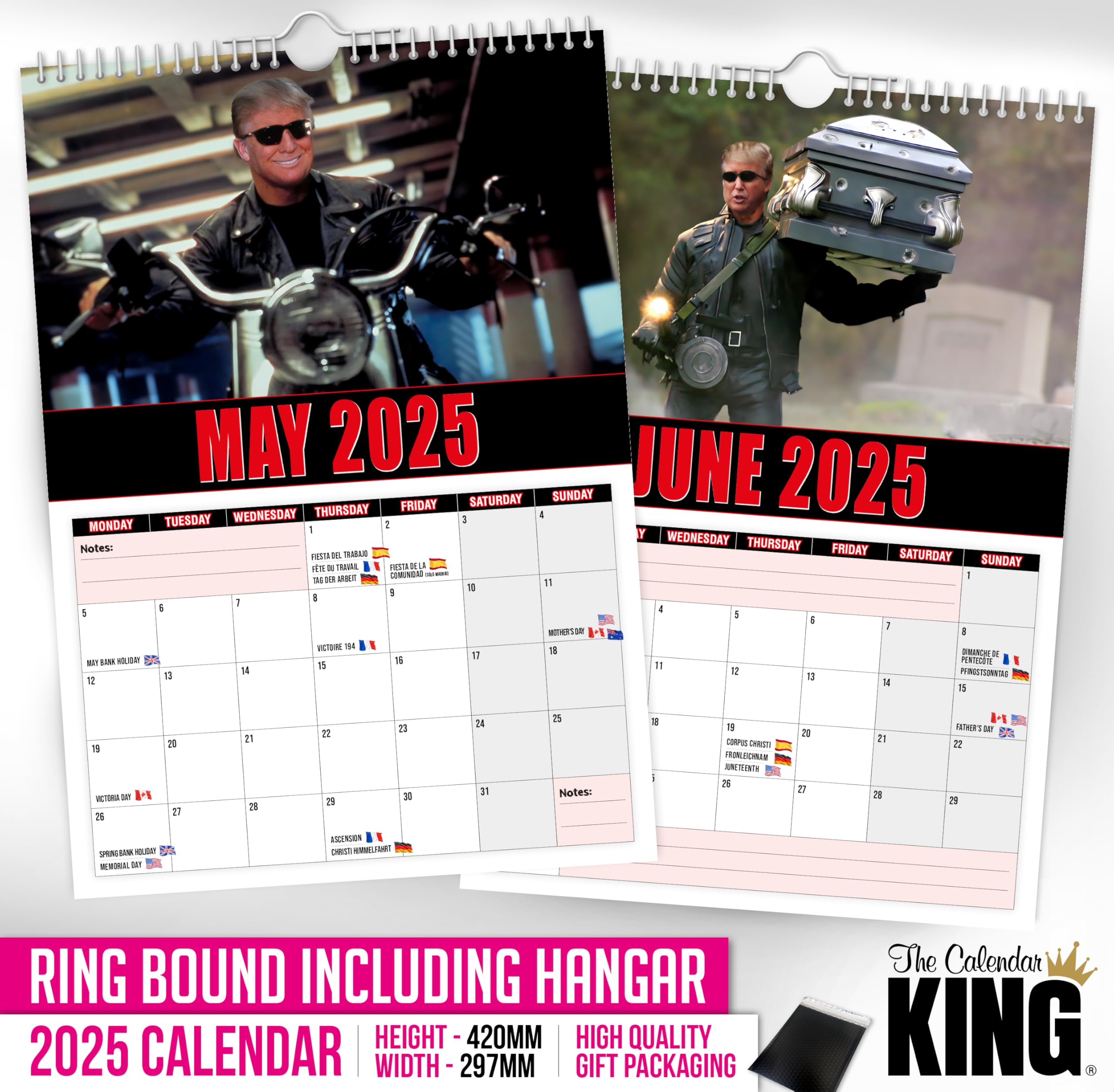 The Calendar King // The Trumpinator – 2025 Wall Calendar (Full Colour ...