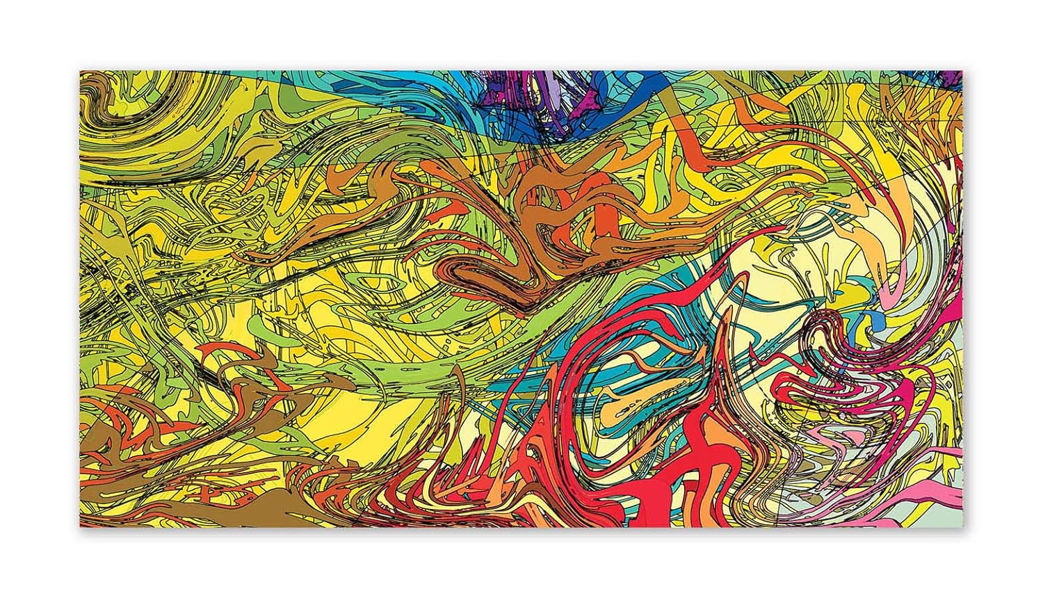 Buy Tamatina Modern Art Canvas Painting | Colours of Happiness II ...