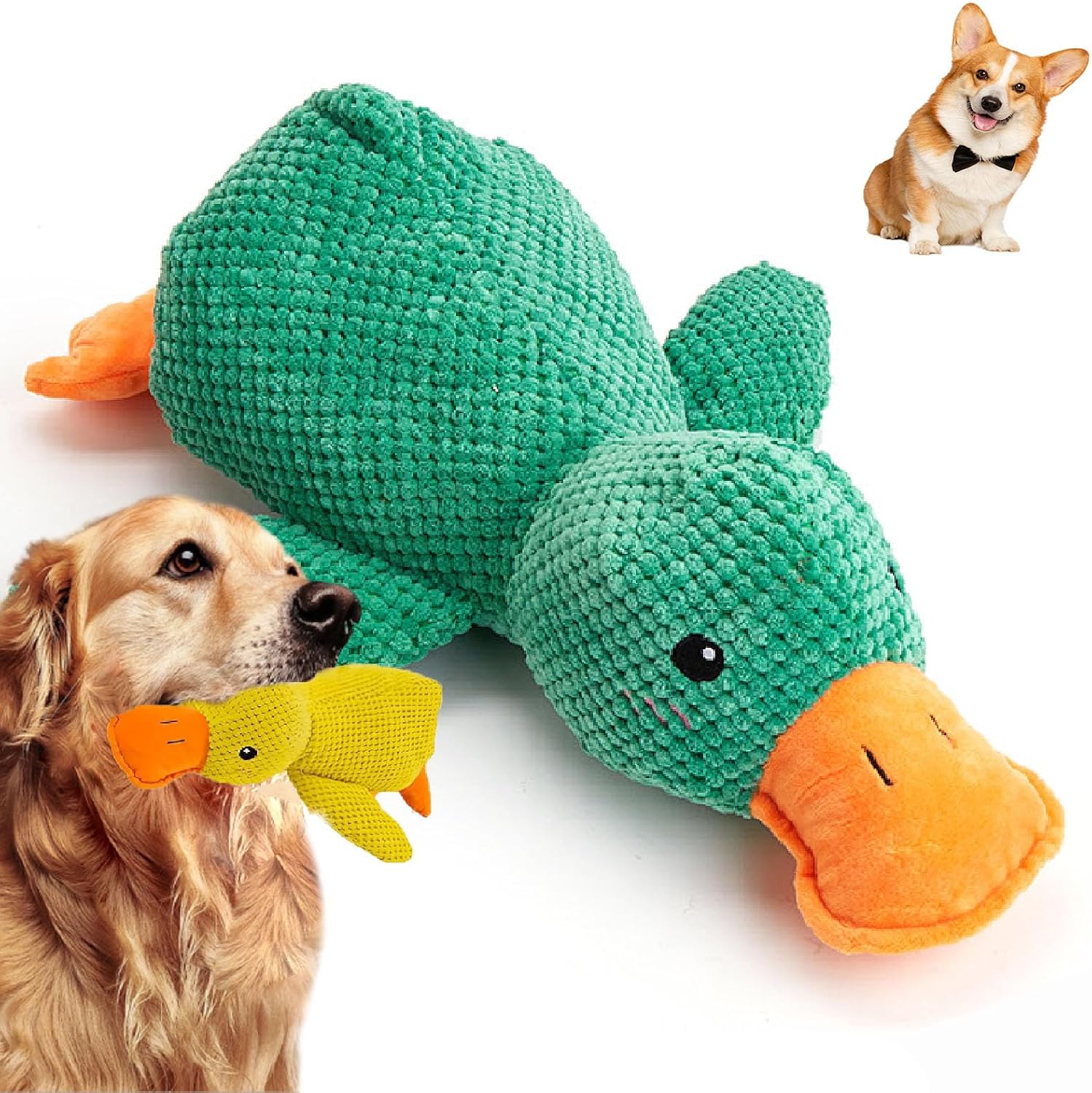 Generisch Anti-Stress-Ente, Süße Spielzeugente für Hunde, Klingendes ...