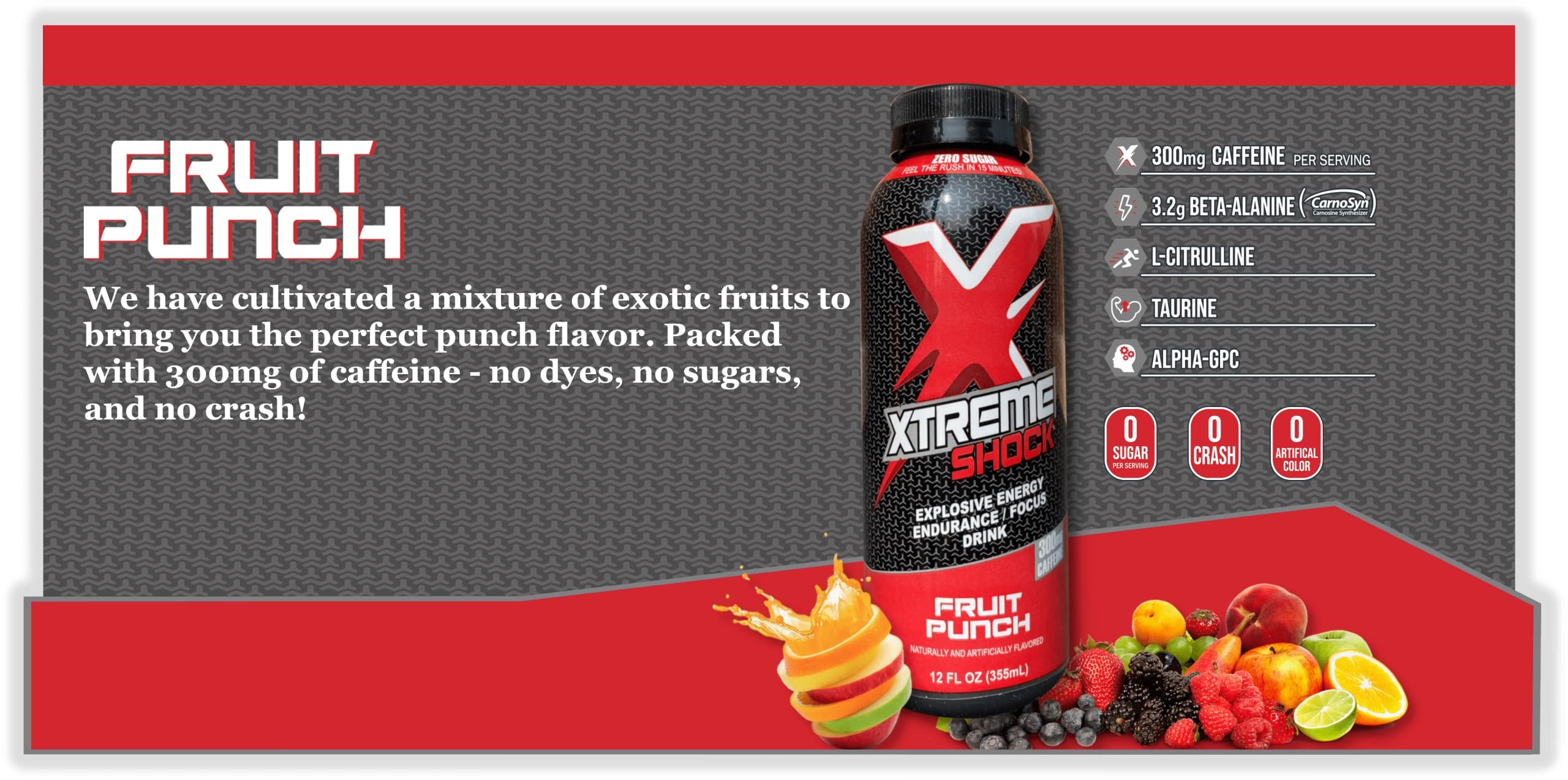 Extreme Energy Drink Mix Powder Garden Greens Super Reds Powder