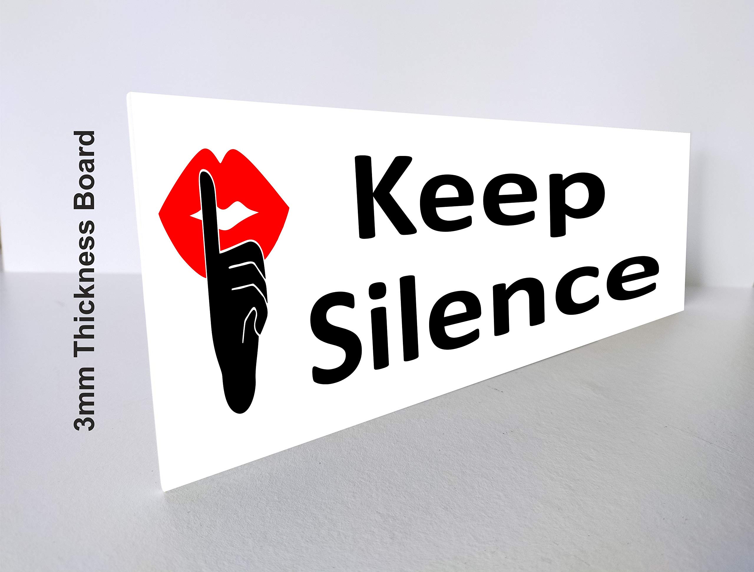 Buy SIGN EVER Keep Silence Sign Board Bank Office Hospital School ...
