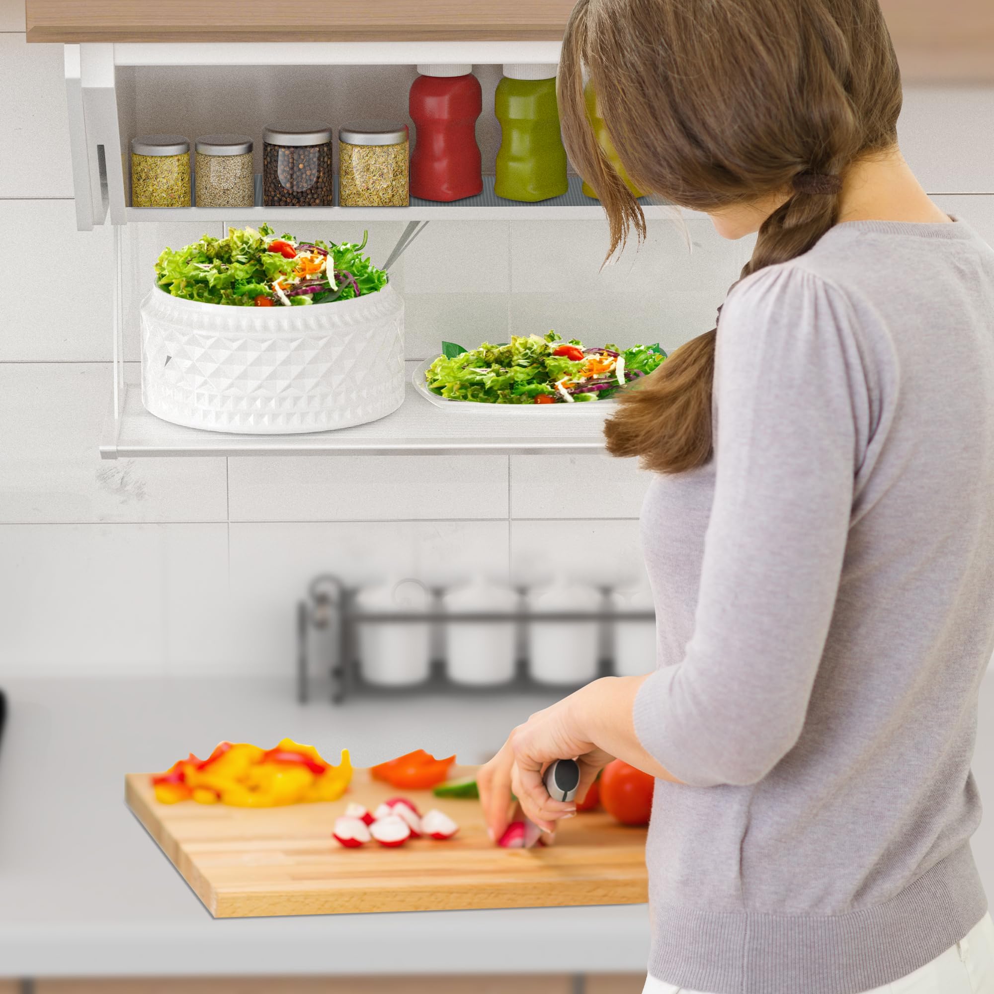 Snapklik.com : Yastant 35” Extra Large Pull Down Shelf For Kitchen ...