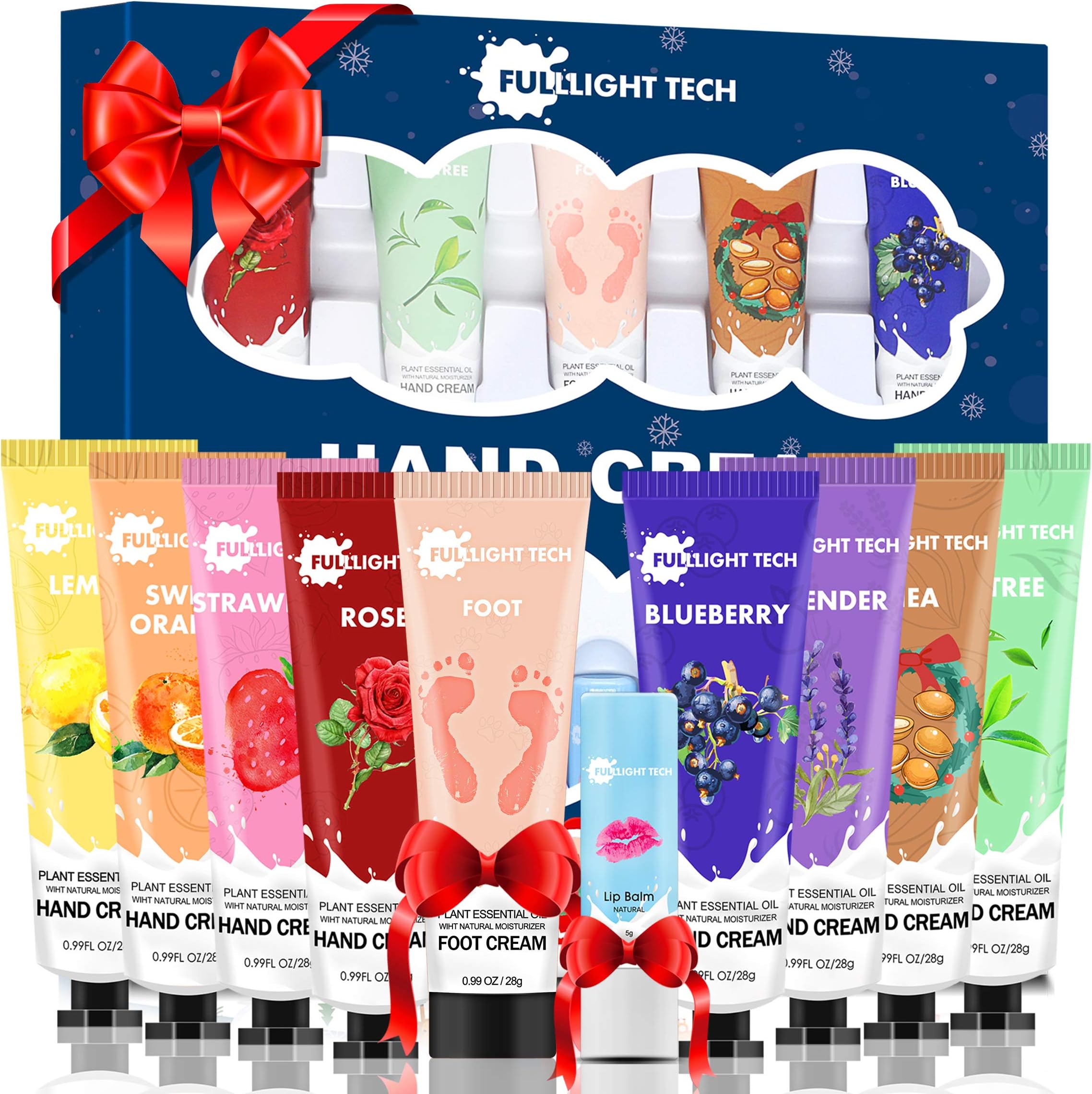 Amazon.com : Hand Cream Gift Set 10 Packs w/Foot Cream & Lip Balm ...