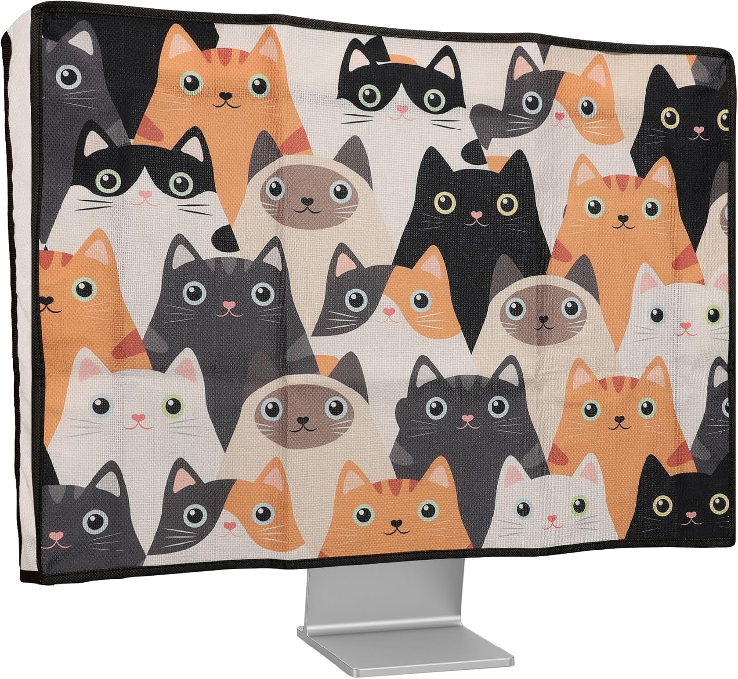 Amazon.com: kwmobile Dust Cover for 24-26" Monitor - Linen Monitor ...