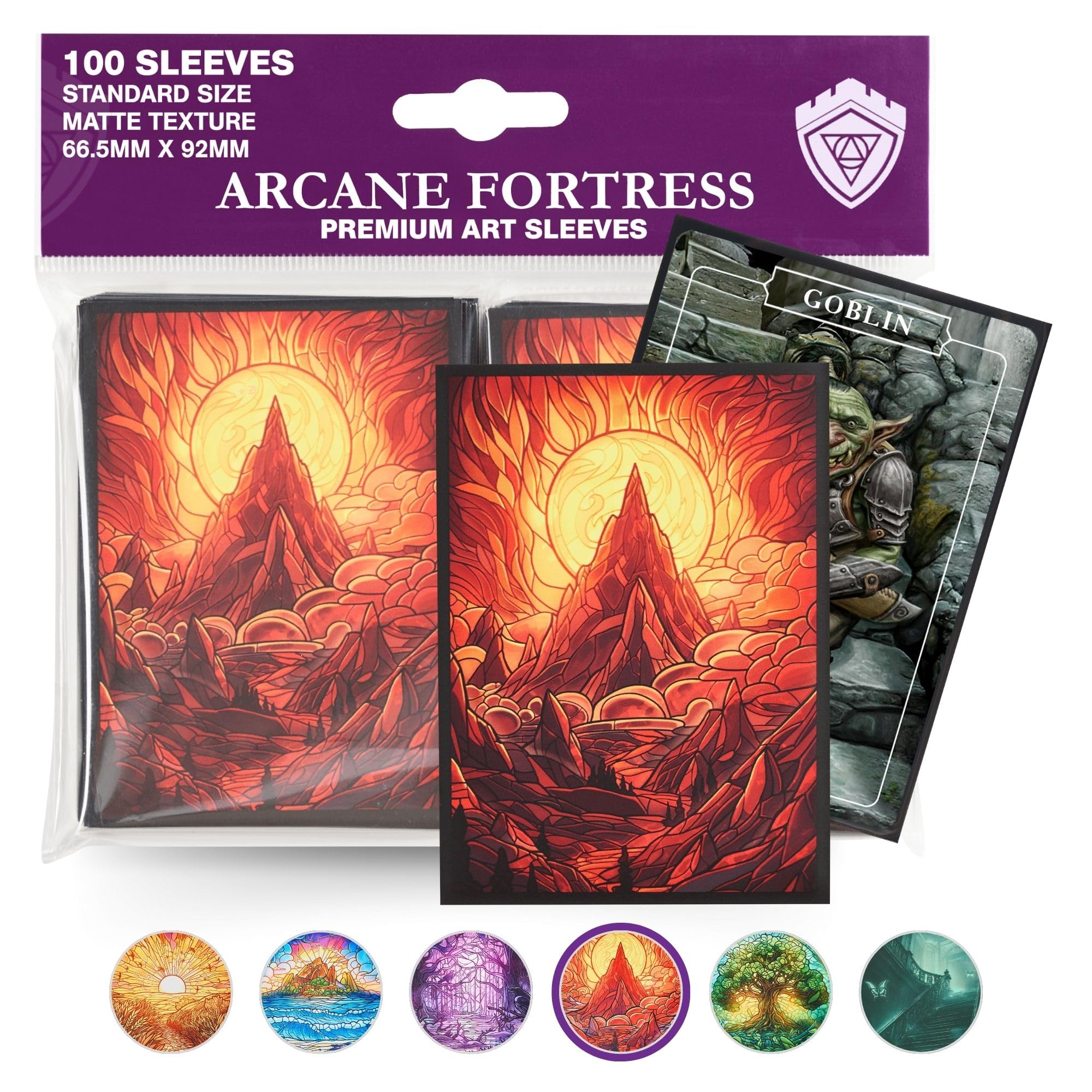 Amazon.com: Arcane Fortress MTG Card Sleeves – 100 Count | Ultra ...