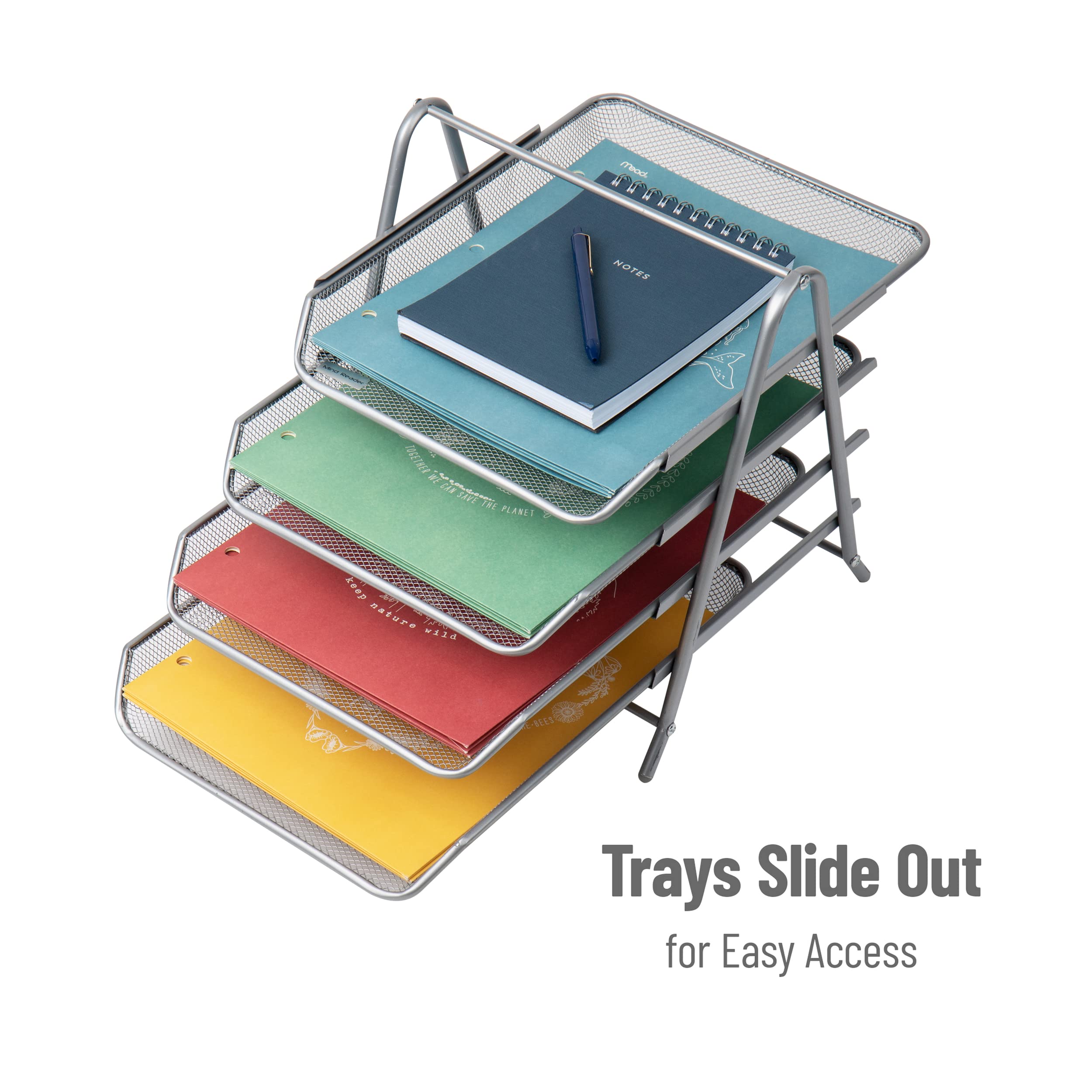 Snapklik.com : 4-Tier Paper Tray, Desktop Organizer, File Storage ...