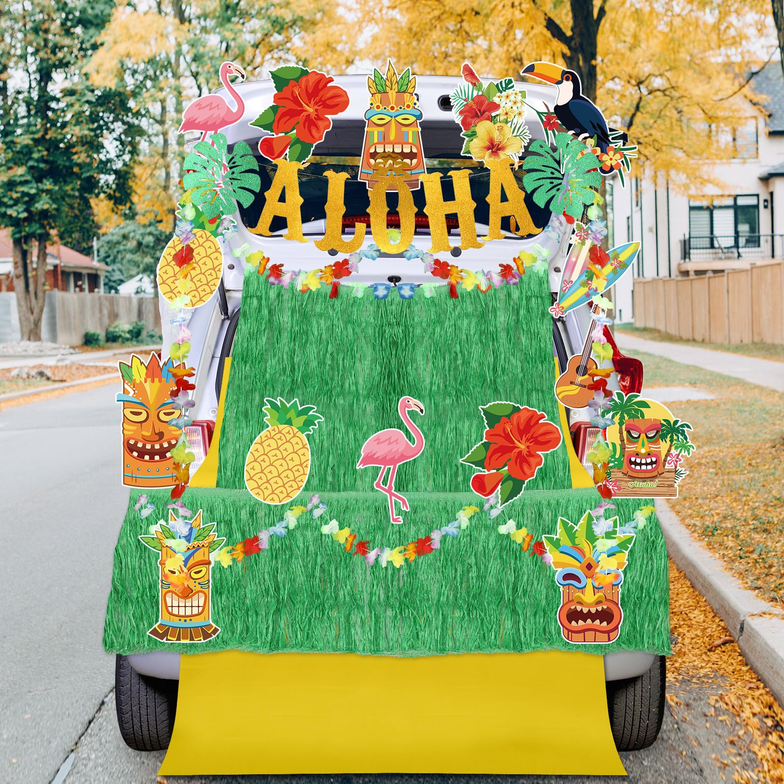 Amazon.com : Naozinebi Halloween Trunk or Treat Hawaii Car Decoration ...
