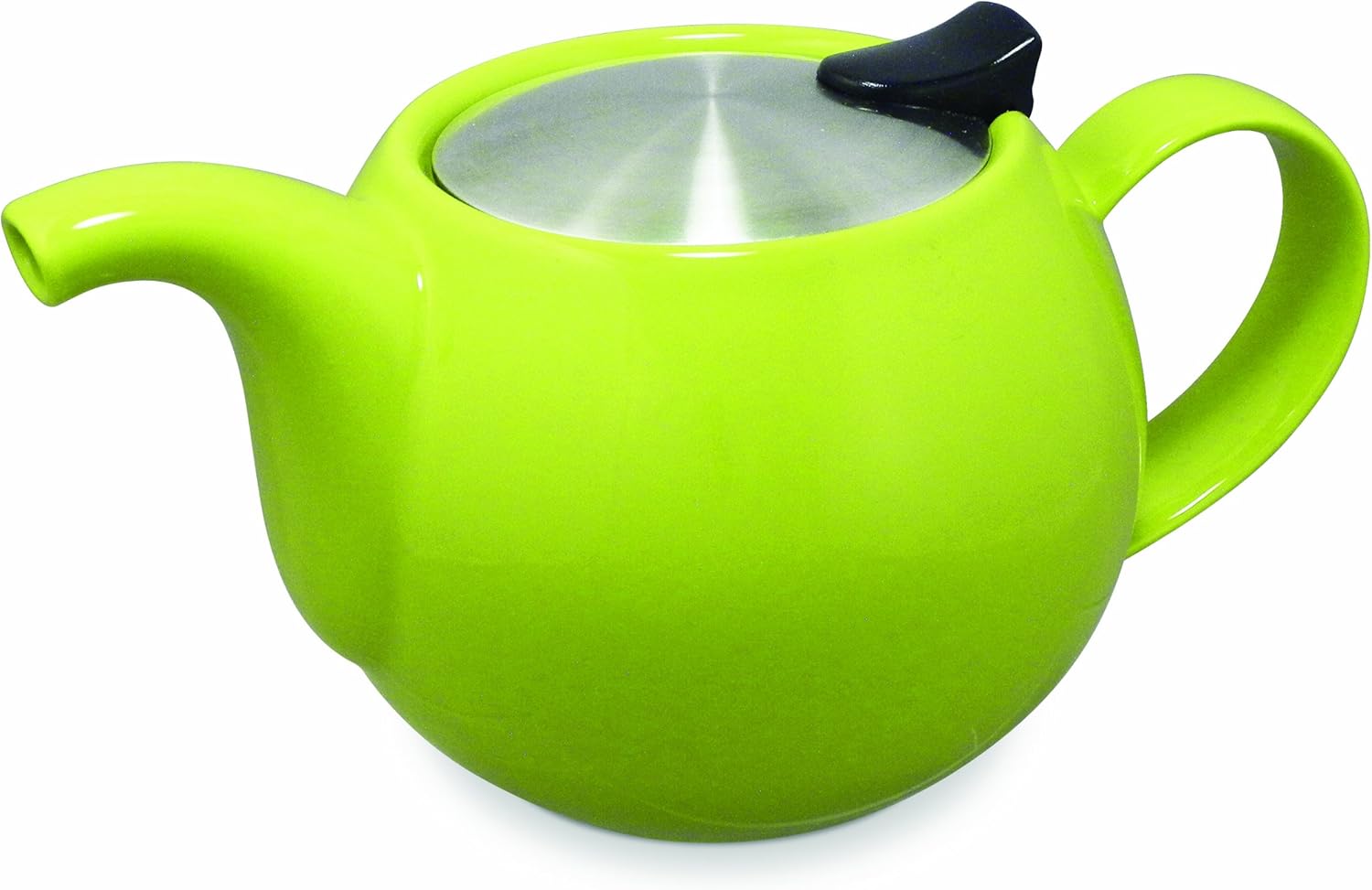 Amazon.com: FORLIFE Q Teapot with Basket Infuser, 24-Ounce/720ml, Lime ...