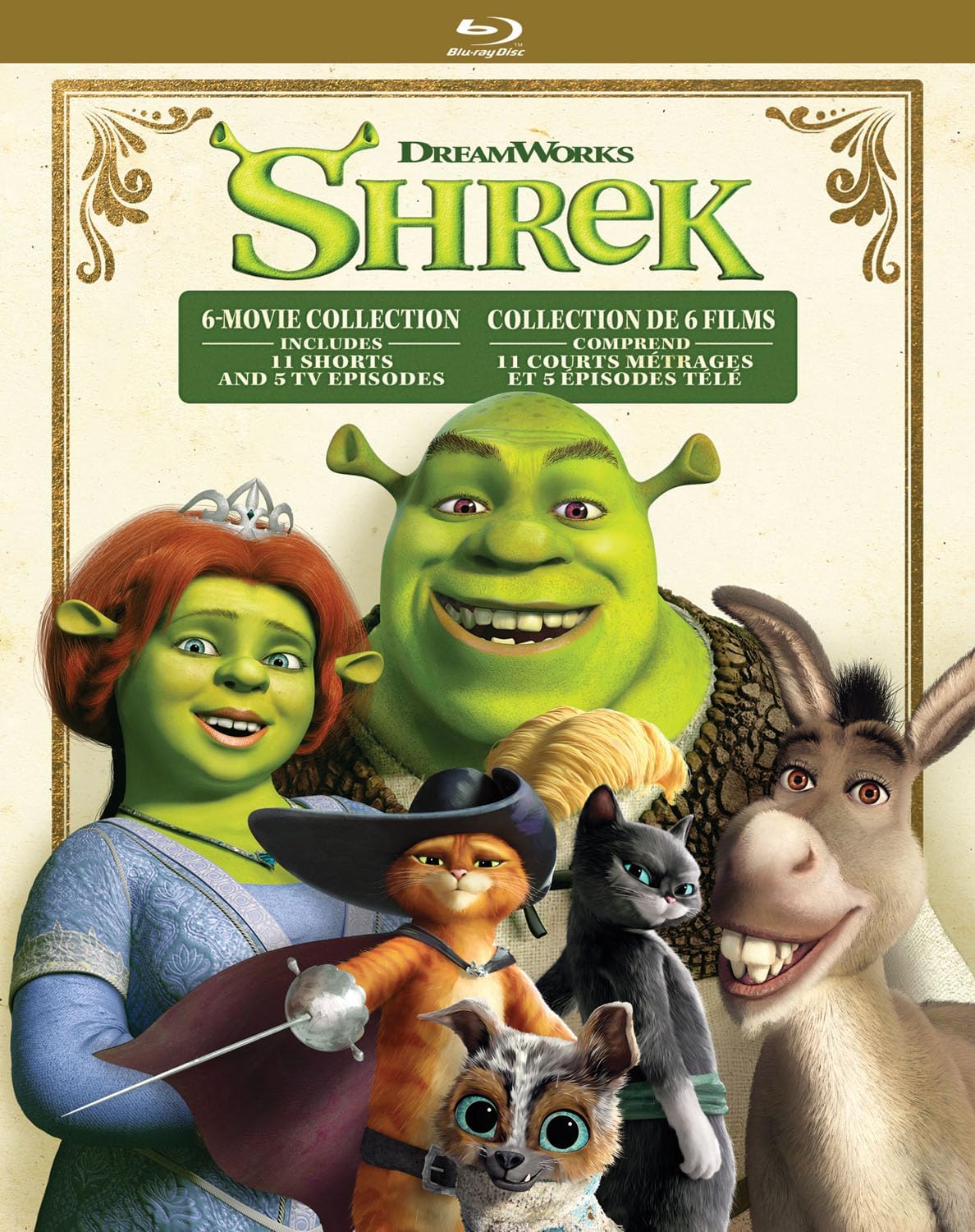 Shrek 6-Movie Collection [Blu-ray] : Mike Myers, Antonio Banderas ...