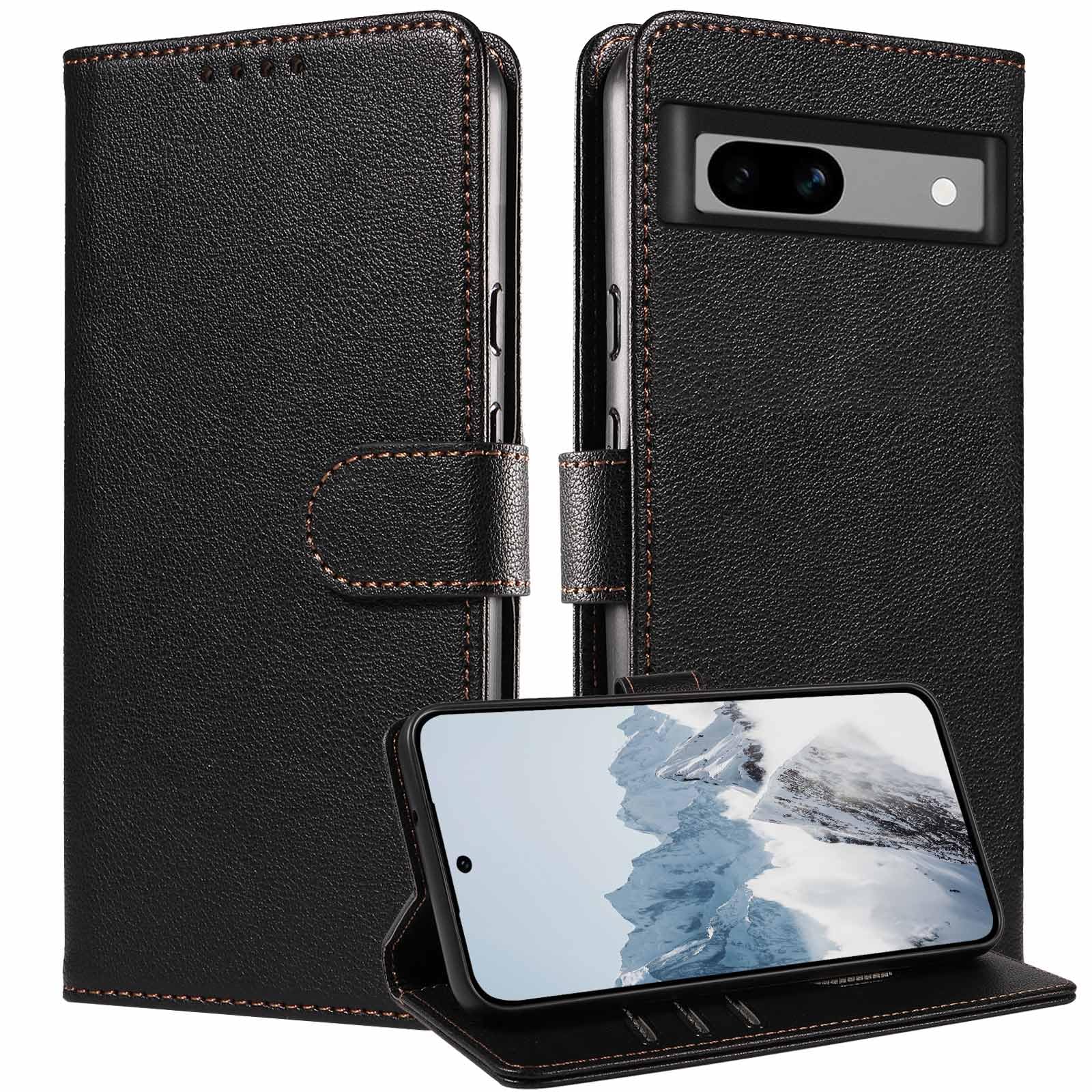 Amazon.com: JanCalm for Pixel 7a Wallet Case,[RFID-Blocking Card Holder/Cash Slots][Stand ...