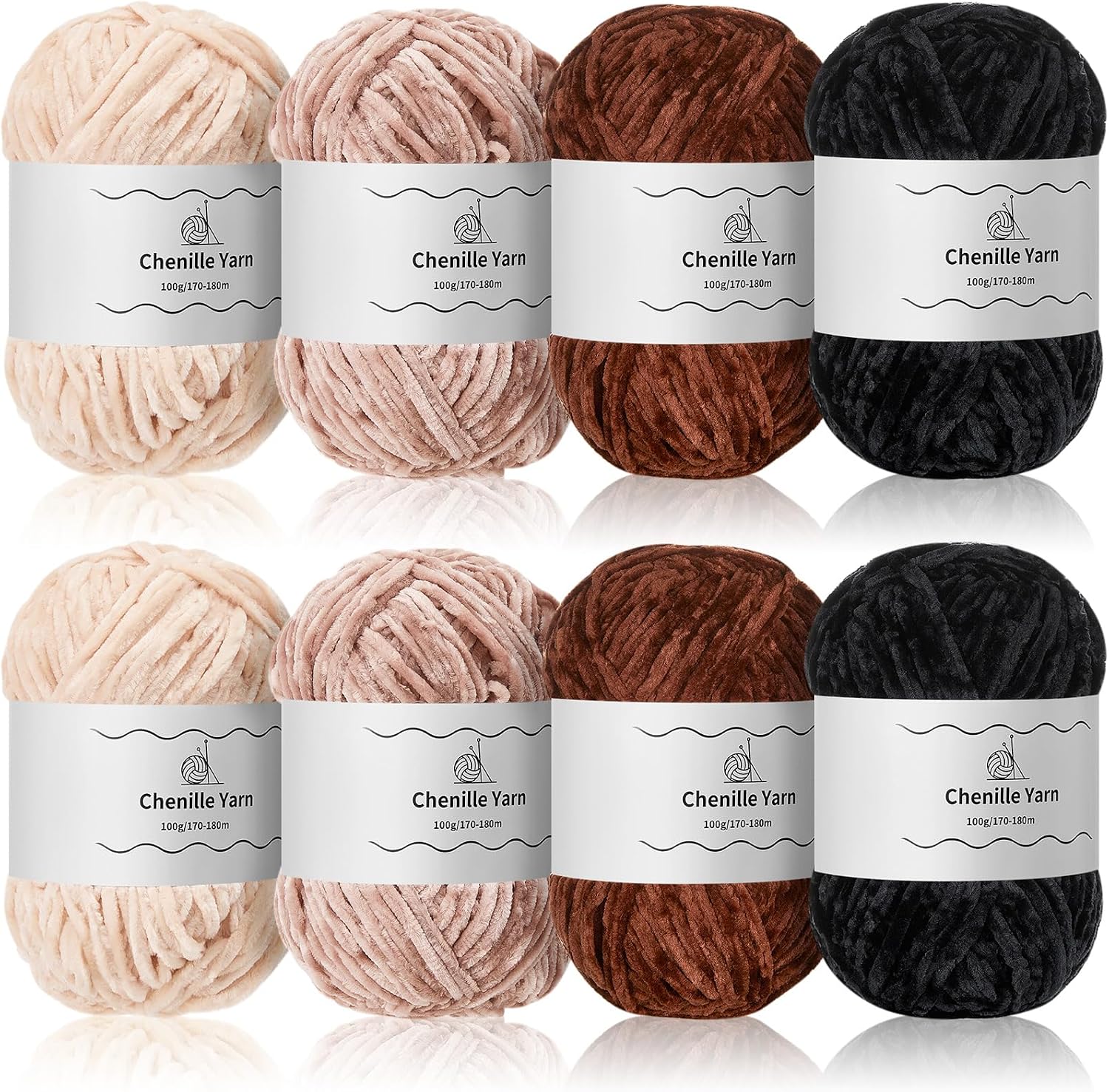 Amazon.com: Timgle 8 Skein 1575yd Chunky Chenille Yarn for Crocheting ...