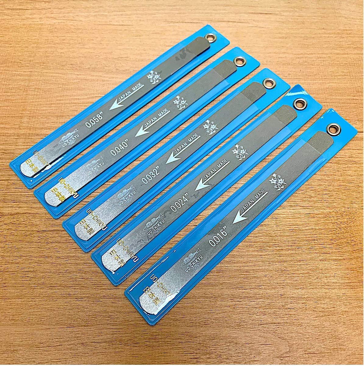 Amazon.com: Guitar Nut File Set by Uo-Chikyu Hiroshima - 5 piece double ...