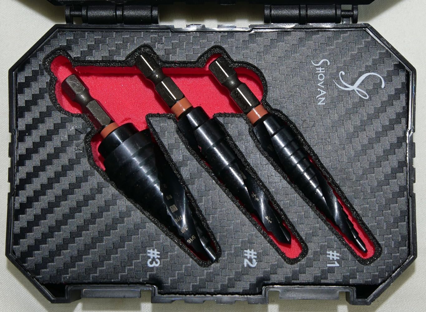 3PCS Premium HSS & Cobalt Spiral Step Drill Bit Sets, TiAlN Coated for ...