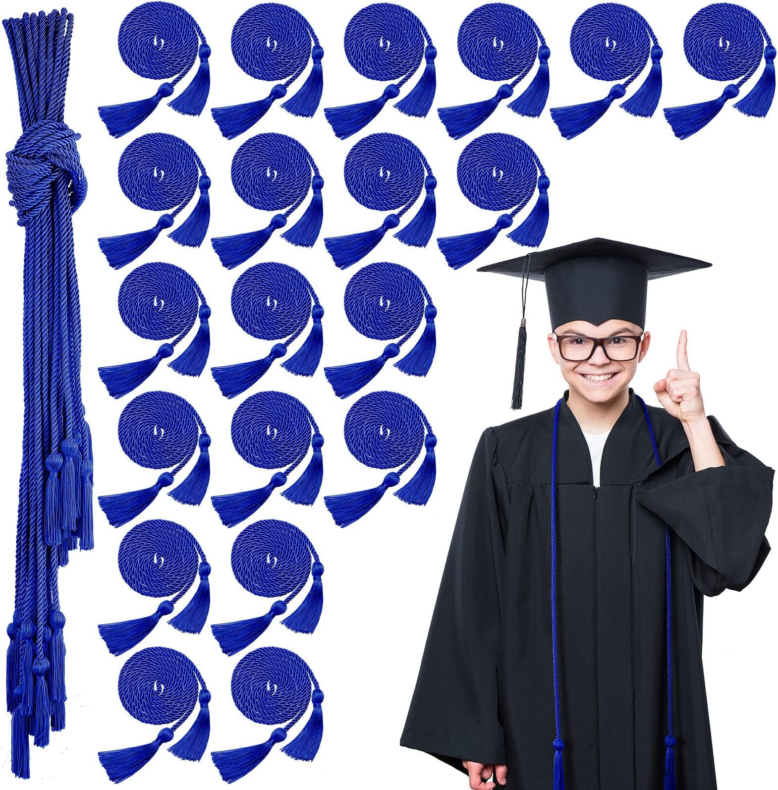 Amazon.com: Shappy 20 Pieces Graduation Cords Bulk Graduation Tassel ...