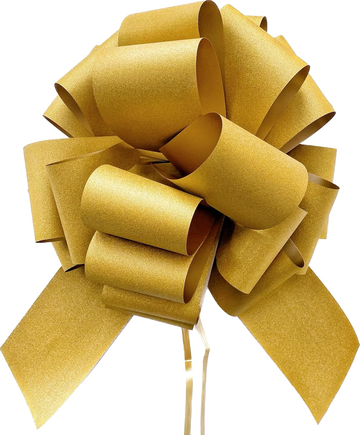 Amazon.com: 1PC Giant Gold Pull Bow for Gift Wrapping, 14" Glitter ...