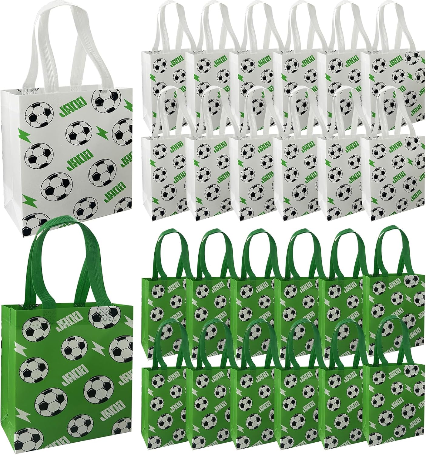 Amazon.com: Dwsiplytg 24 Pcs Soccer Gifts Bags Sport Non-woven Party ...