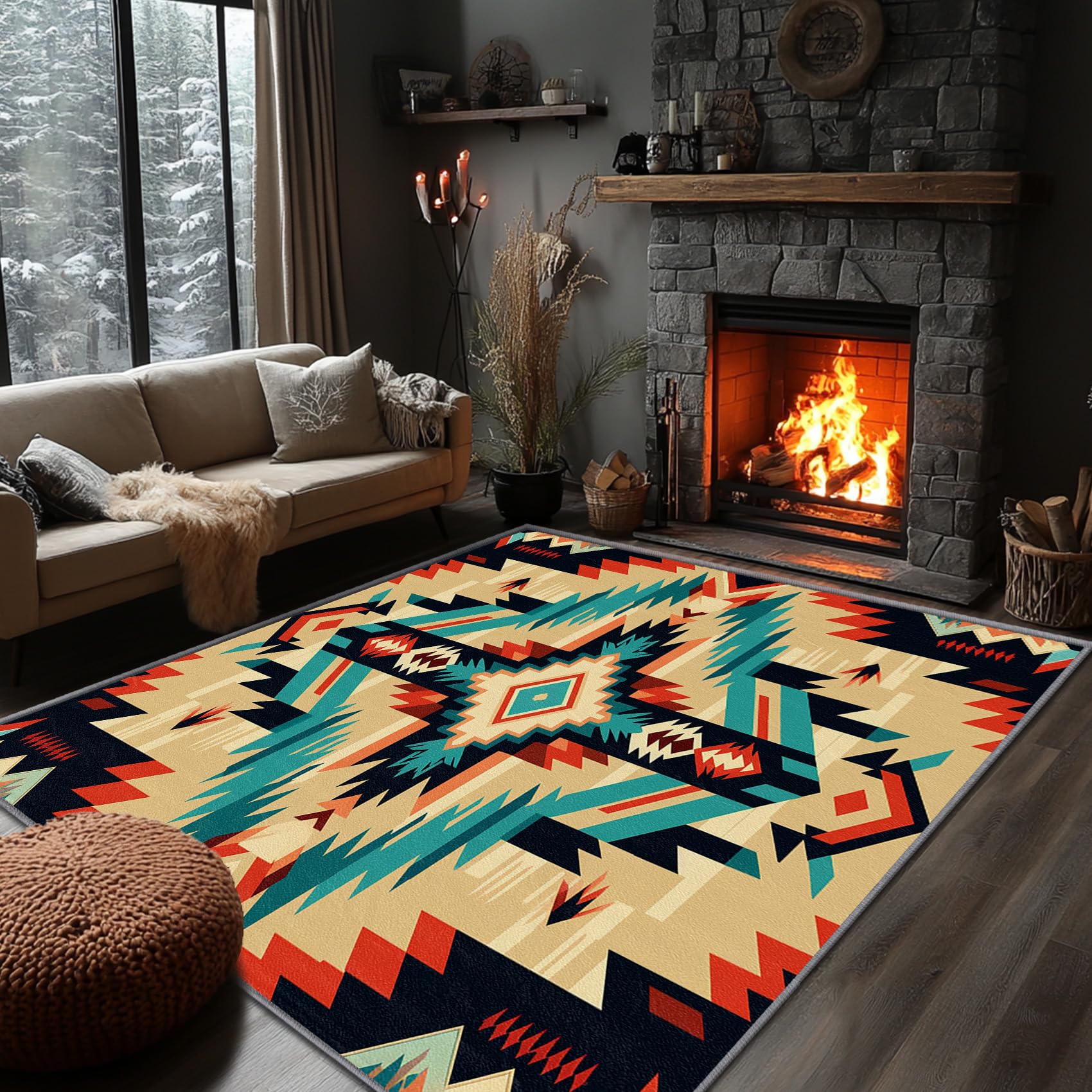 Amazon.com: Yoozitrees Native American Rugs 3x5 - Aztec Rug, 2x3 Rug ...