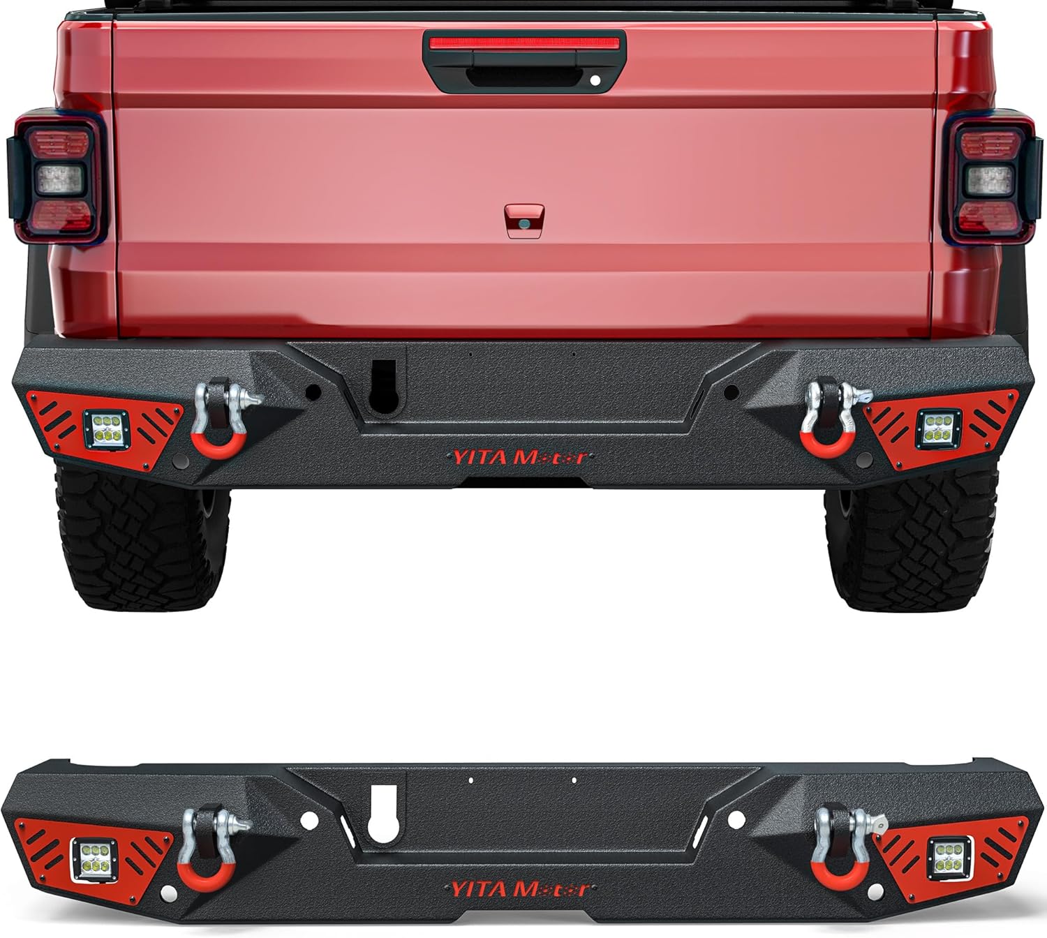 Amazon.com: YITAMOTOR Rear Bumper Fits 2020-2025 Jeep Gladiator JT, Off ...