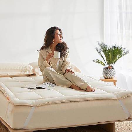 Amazon.com: Holy Lamb Organics Quilted Ultimate Wool Mattress Topper ...