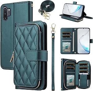 Amazon.com: Furiet Wallet Case for Samsung Galaxy Note 10 Plus Note10+ 5G with Wrist Strap, 9 ...