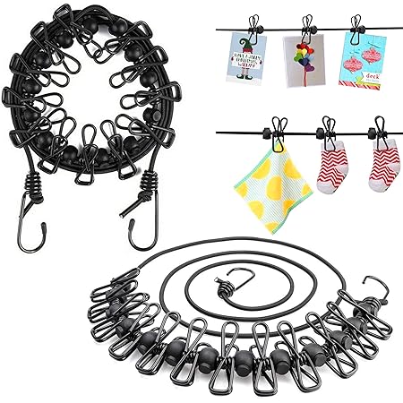 Camping Washing Line, 8 Meters Travel Clothesline Retractable Laundry ...