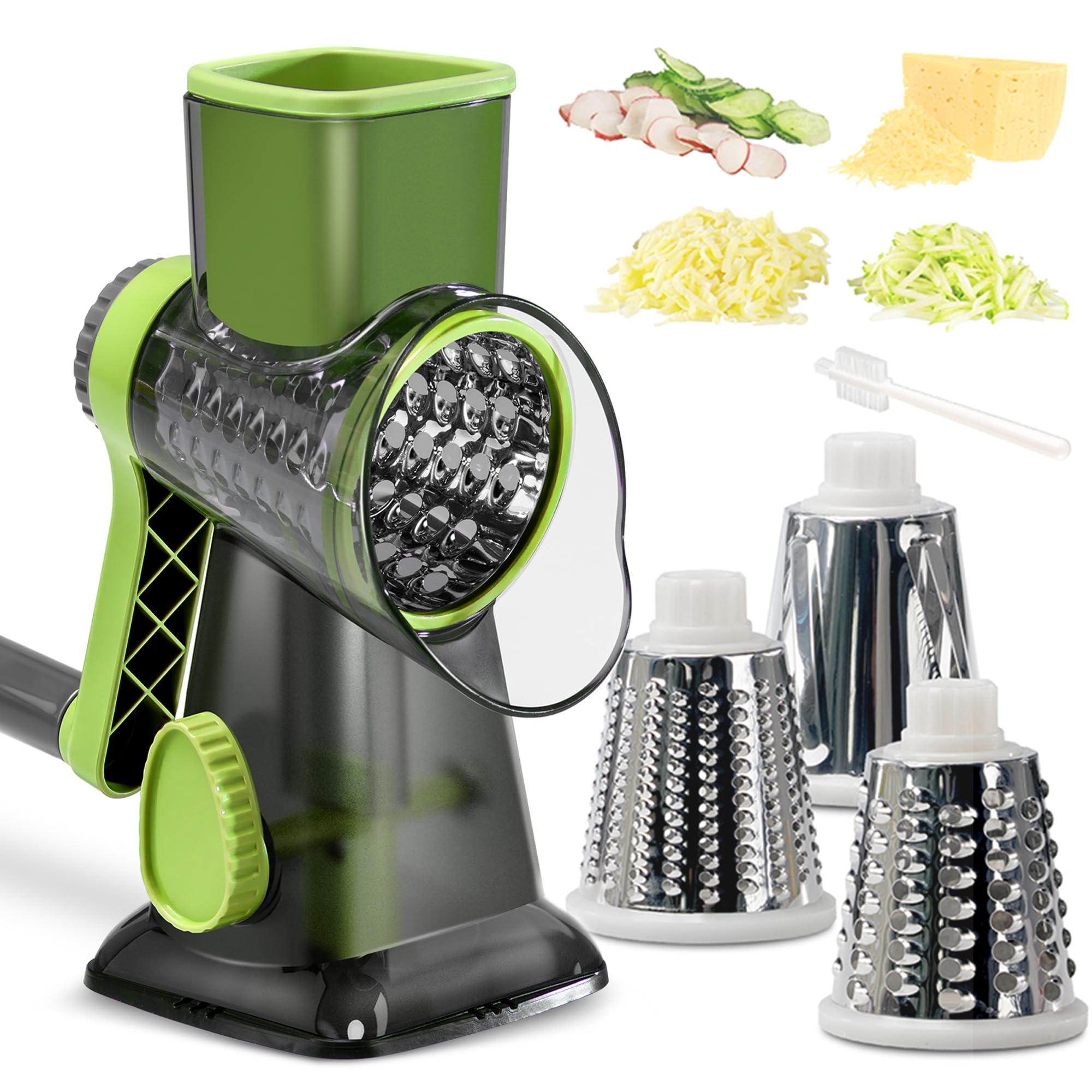 Amazon.com: EDEFISY Cheese Grater Hand Crank Rotary Vegetables Shredder ...