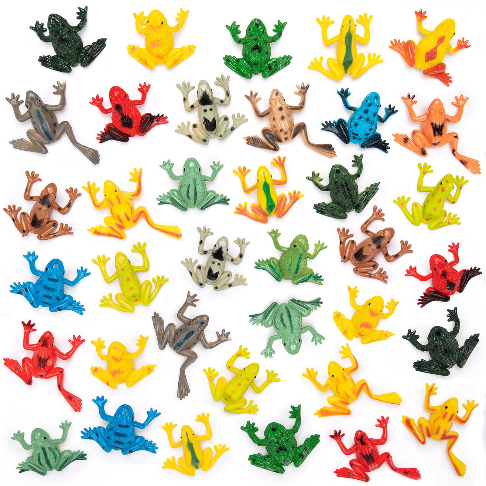 Amazon.com: HTZNHXT 36Pcs Plastic Frogs Toy for Kids, Small Realistic ...