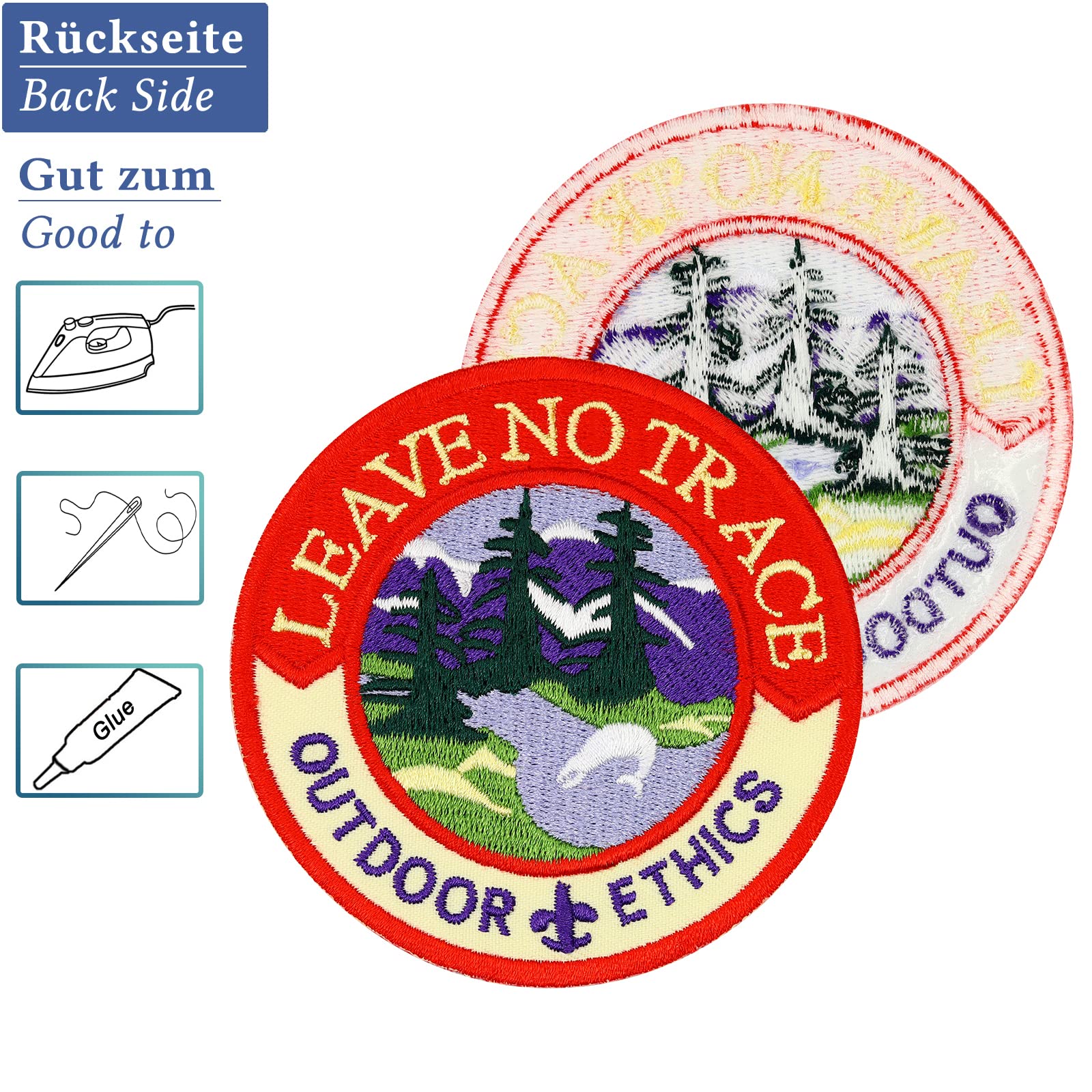 Emblema Dello Scout Della Vita Patch Leave No Trace Outdoor Ethics