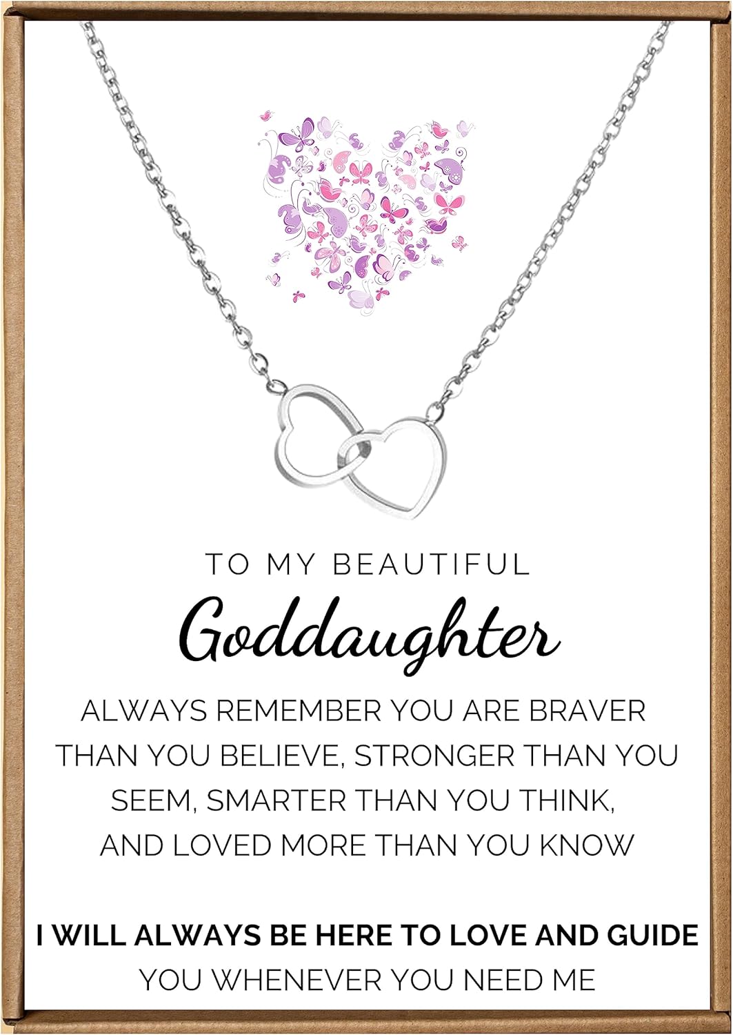 Amazon.com: VIY Personal Card Goddaughter gifts from godmother, God ...