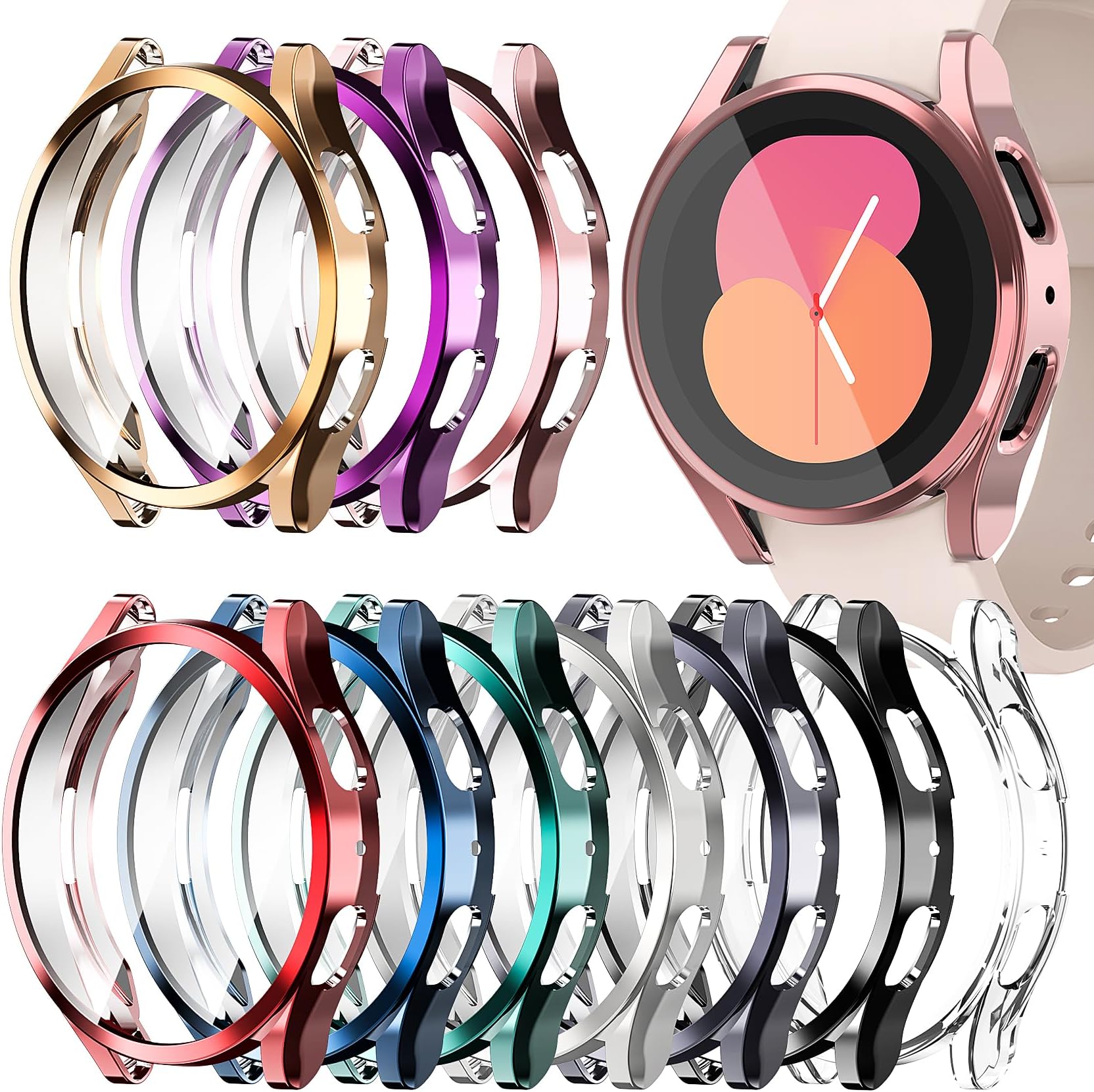 Jvchengxi 10 Colors Screen Protector Case 40mm for Samsung Galaxy Watch ...