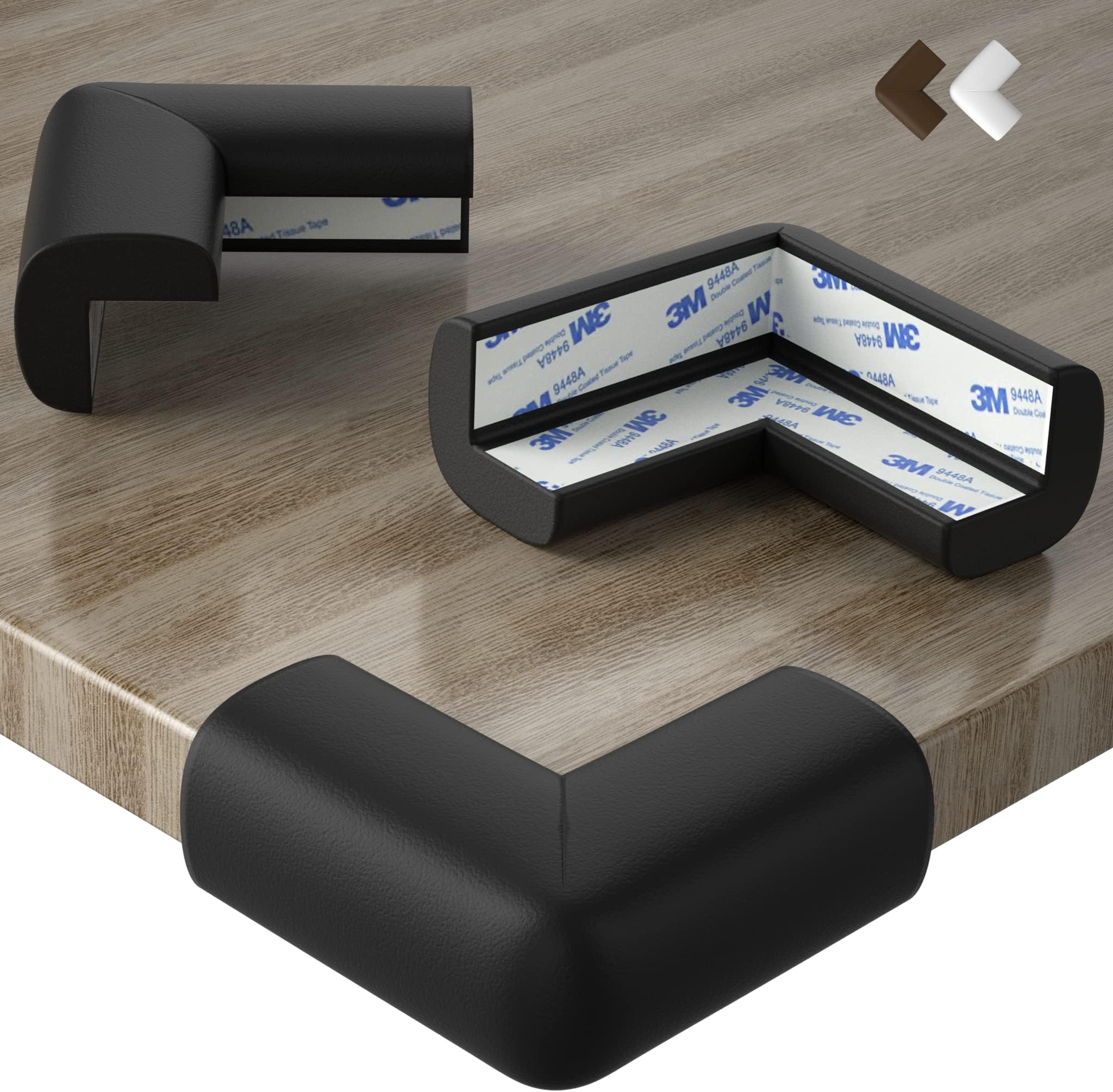 DEASANA® 20x Protections Coins Transparents, avec Adhésif Double Face ...