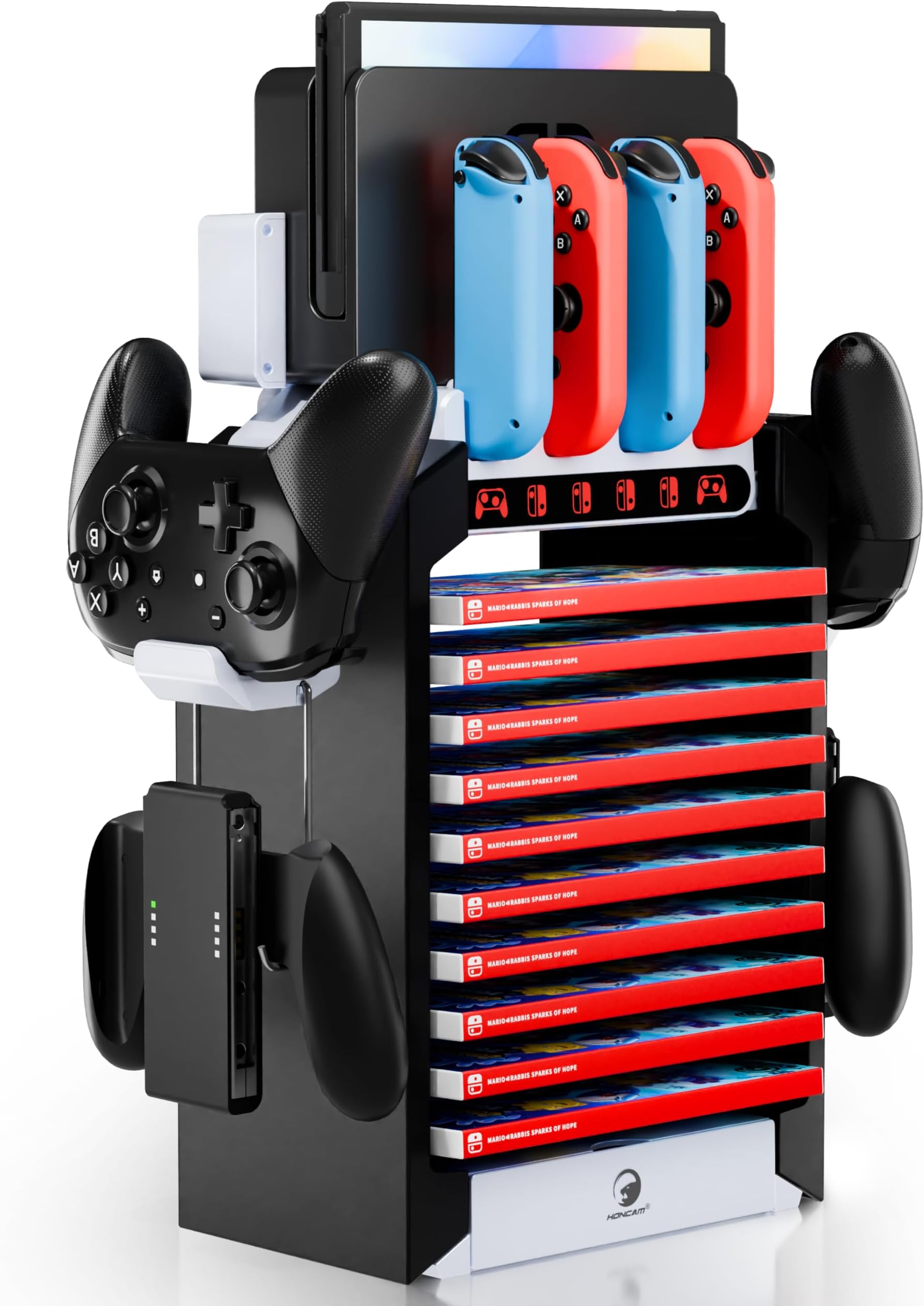 Amazon.com: Kytok Switch Games Organizer Station with Controller ...