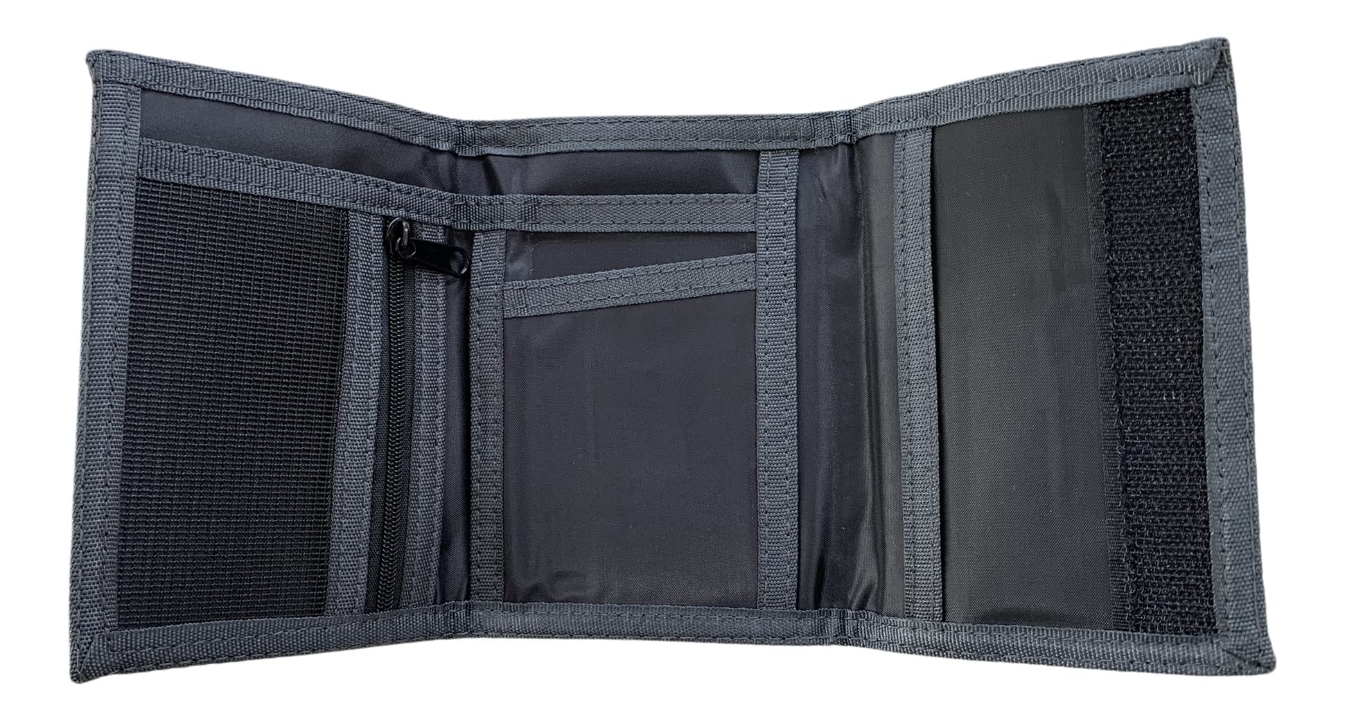 Snapklik.com : Lorenz Mens Boys Slim Canvas Sports Trifold Wallet