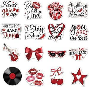 Amazon.com: Wxiben Red Inspirational Locker Magnet - 24 Pcs Downtown ...