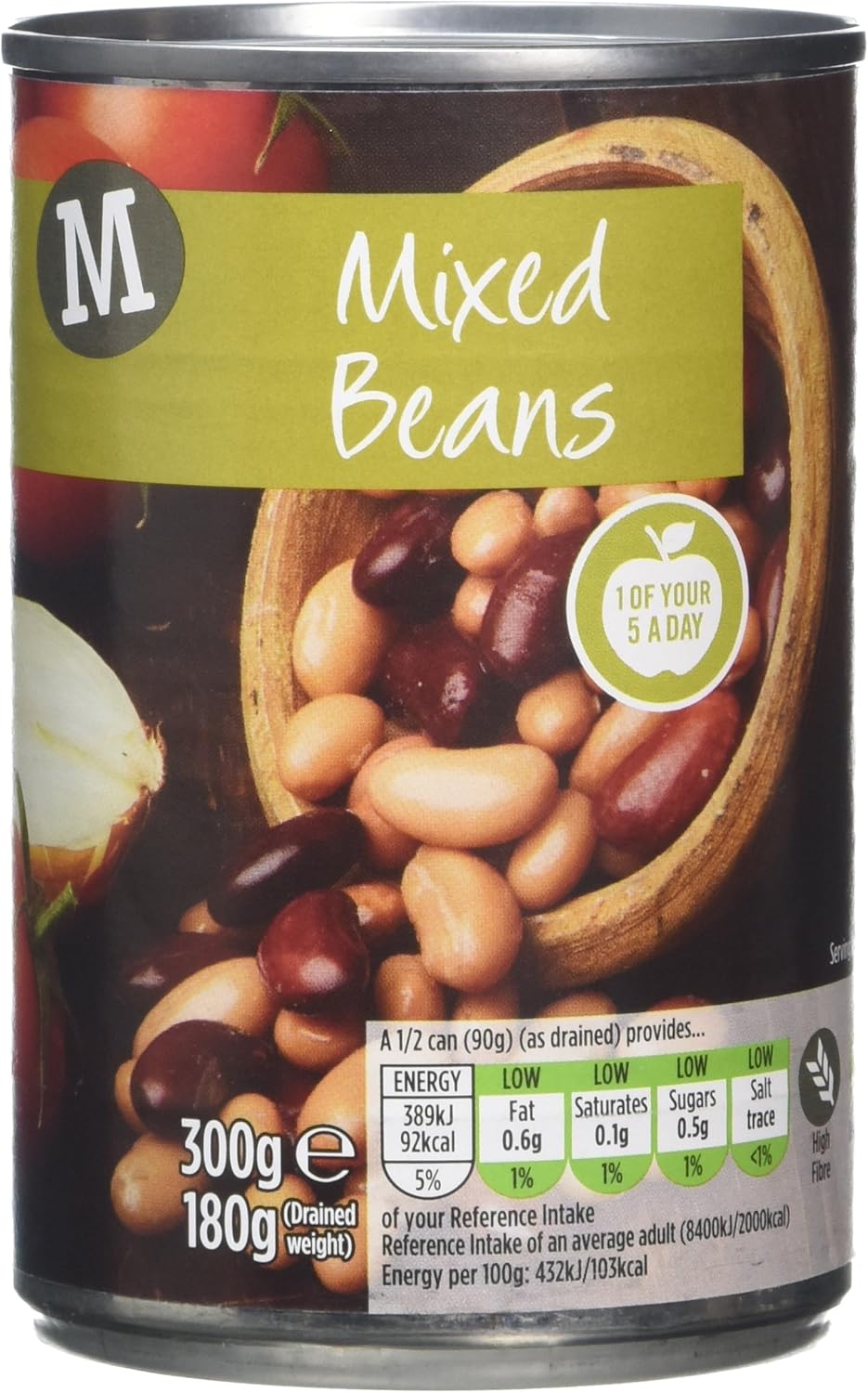 Morrisons Mixed Beans, 300 g, Pack of 12 (Packaging May Vary) : Amazon ...