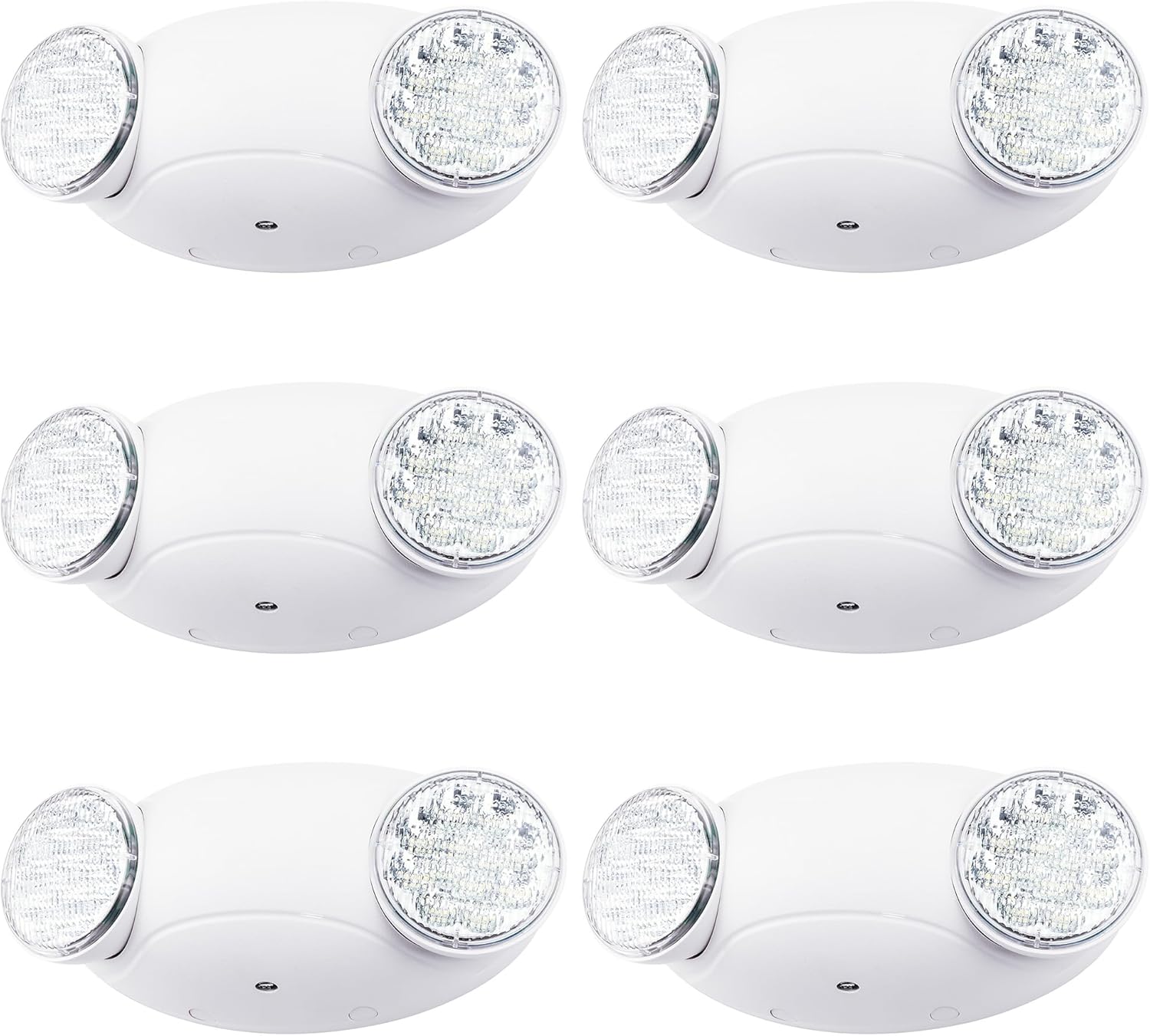 LIT-PaTH LED Emergency Lighting Fixtures with 2 LED Bug Eye Heads and ...